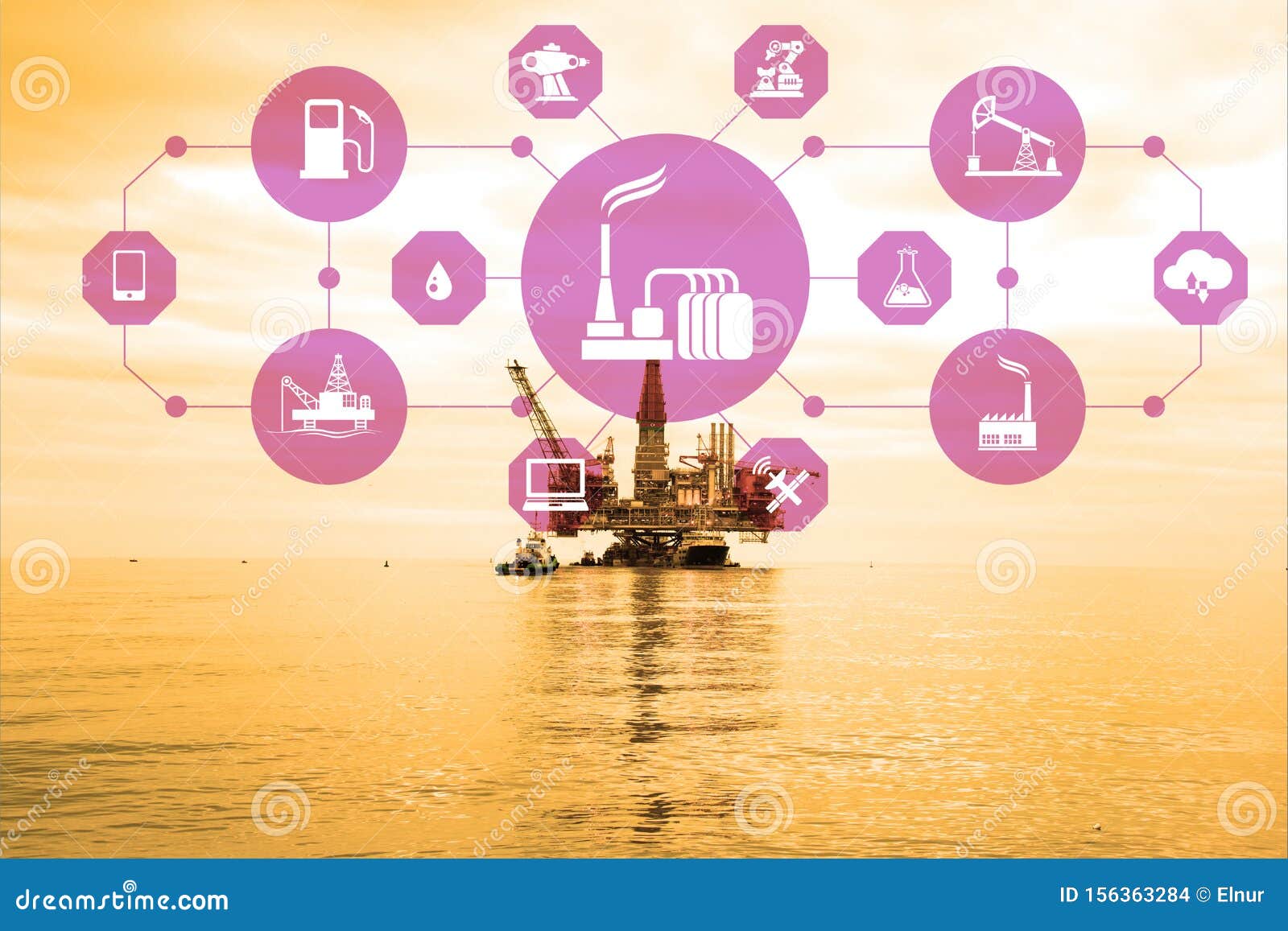 Concept of Automation in Oil and Gas Industry Stock Photo - Image of ... Concept of Automation in Oil and Gas Industry Stock Photo - Image of ...