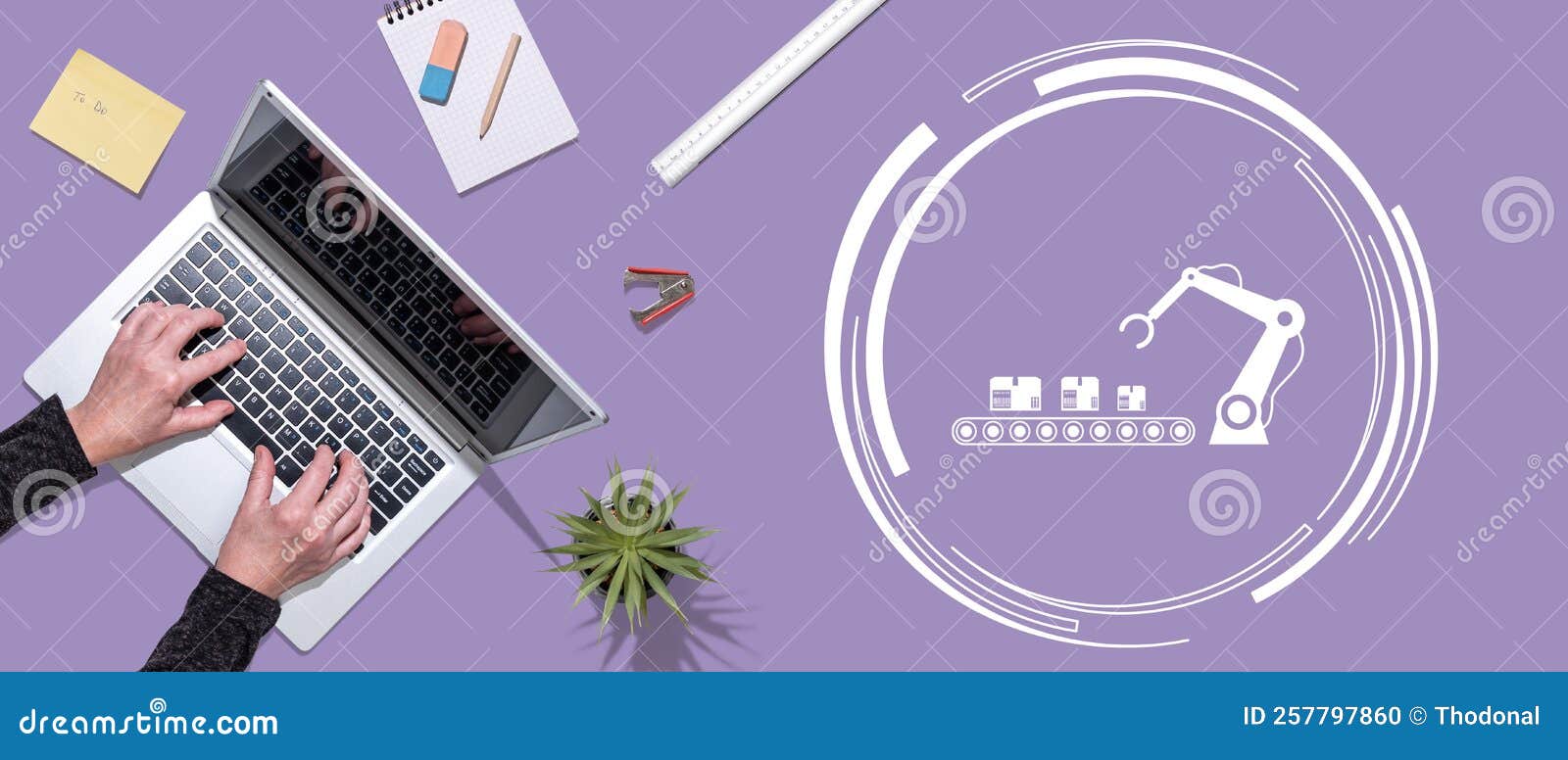 Concept of automation stock photo. Image of programming - 257797860