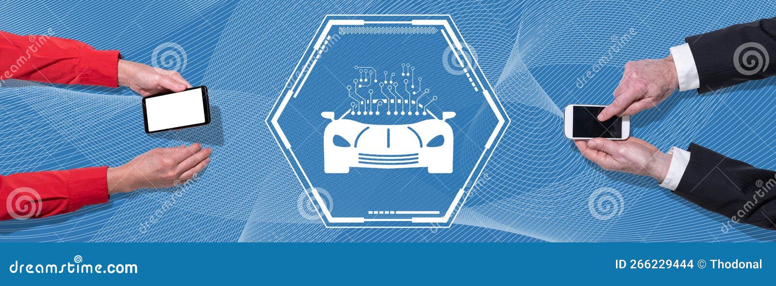 Symbol For Autonomous Driving. Hand Holds A IOTA Coin In A Self Driving ...