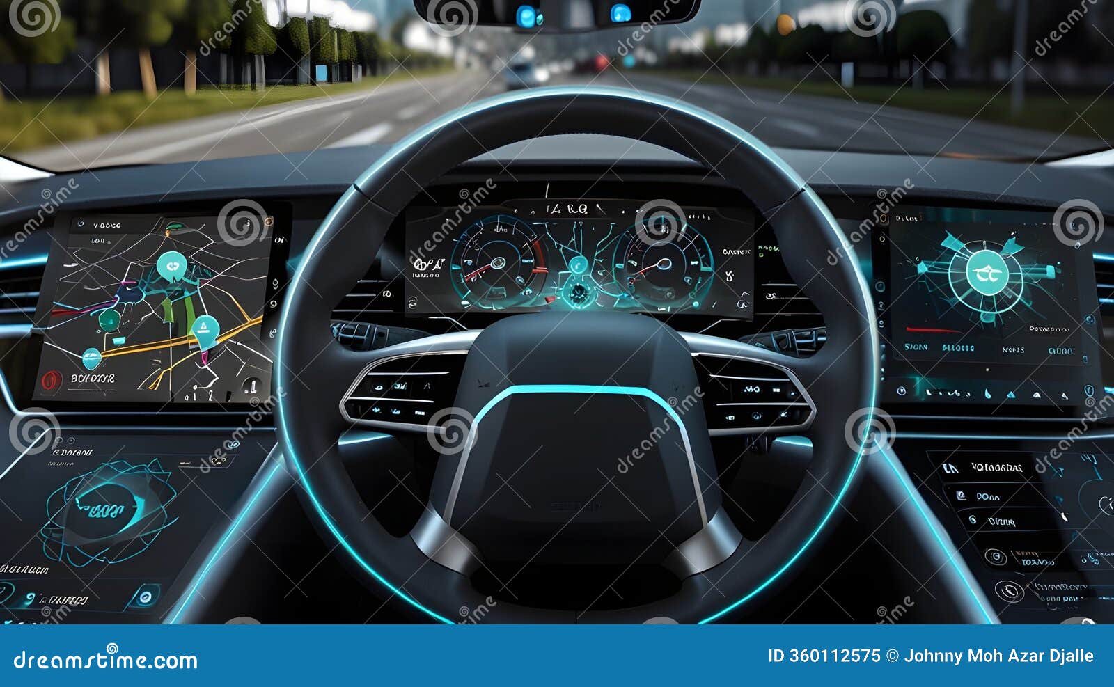 Concept of Autonomous Driving with Digital Car Systems and Navigation ...