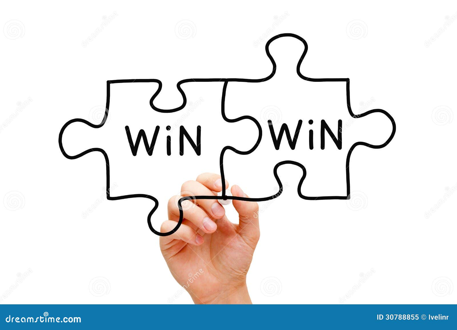 Concept Avantageux Pour Les Deux Parties De Puzzle Image stock - Image ...