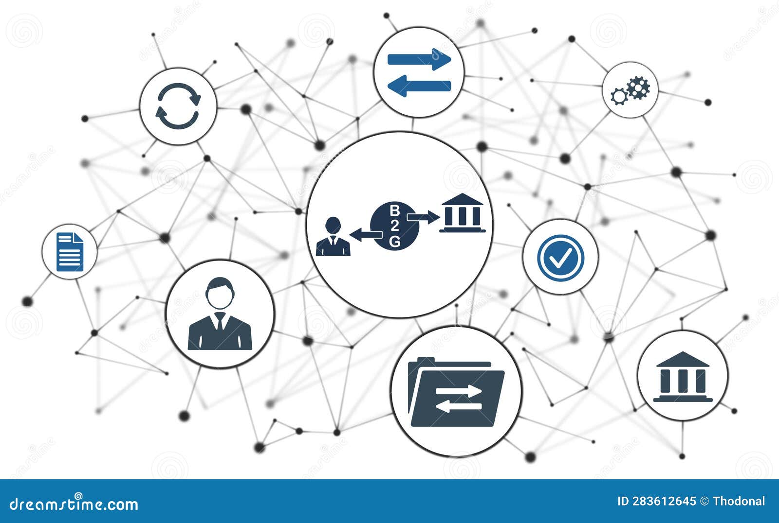Concept of b2g stock illustration. Illustration of relation - 283612645