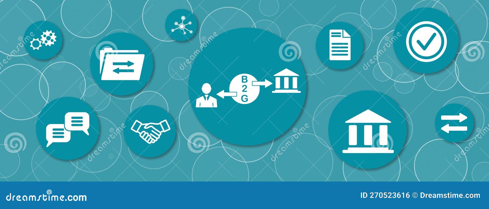Concept of b2g stock illustration. Illustration of symbol - 270523616