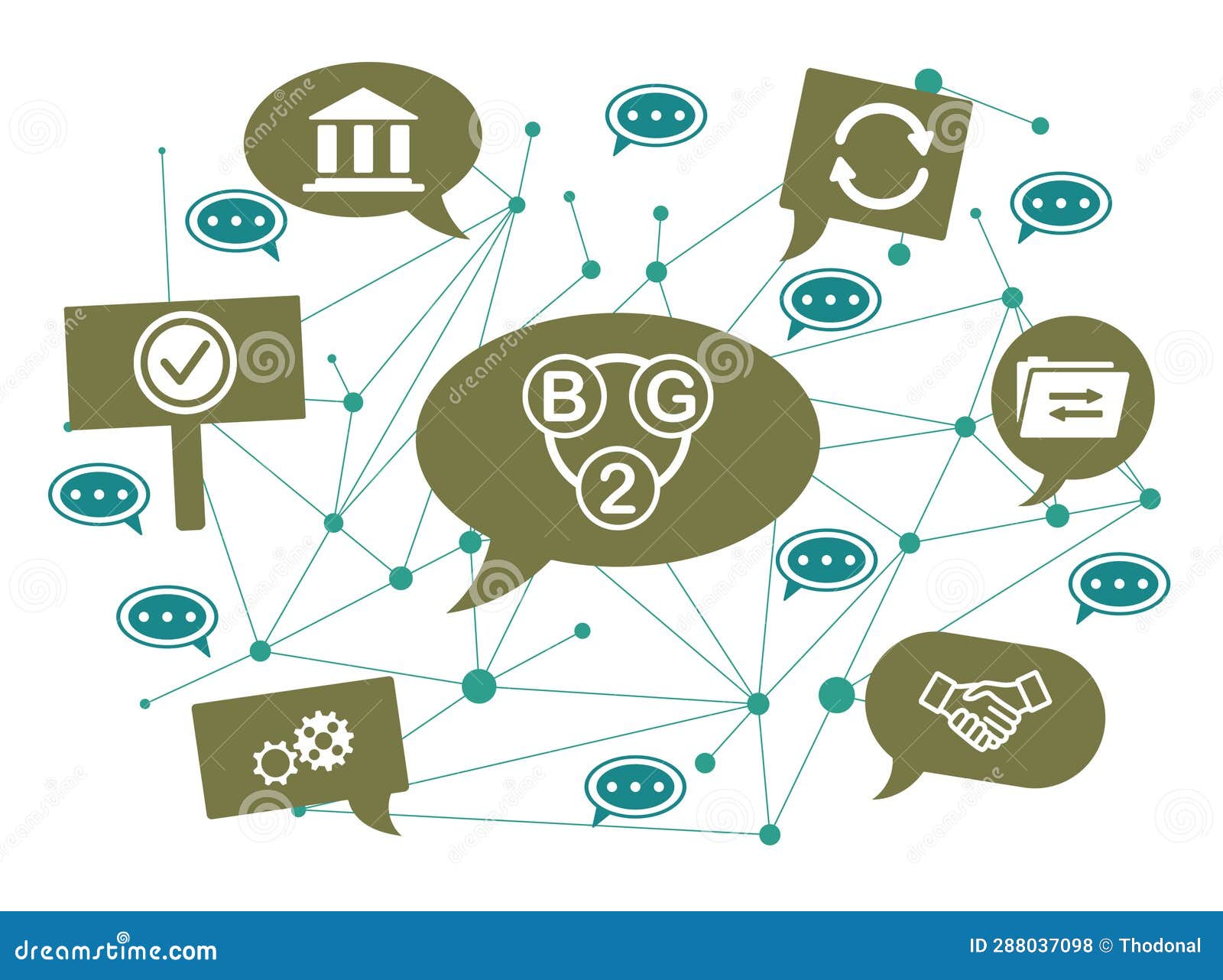 Concept of b2g stock illustration. Illustration of partnership - 288037098