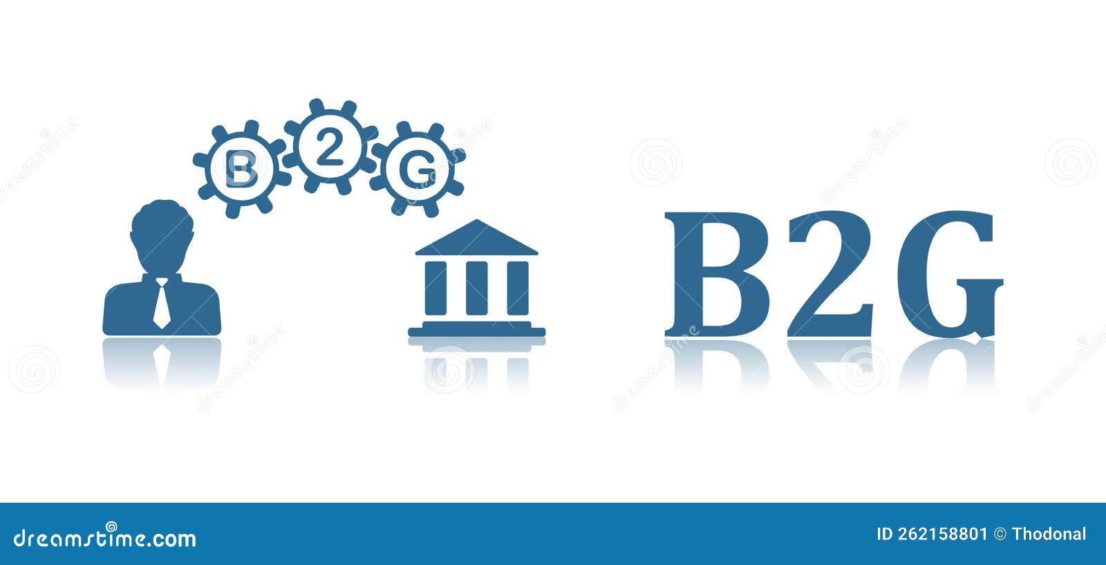 Concept of b2g stock illustration. Illustration of federal - 262158801