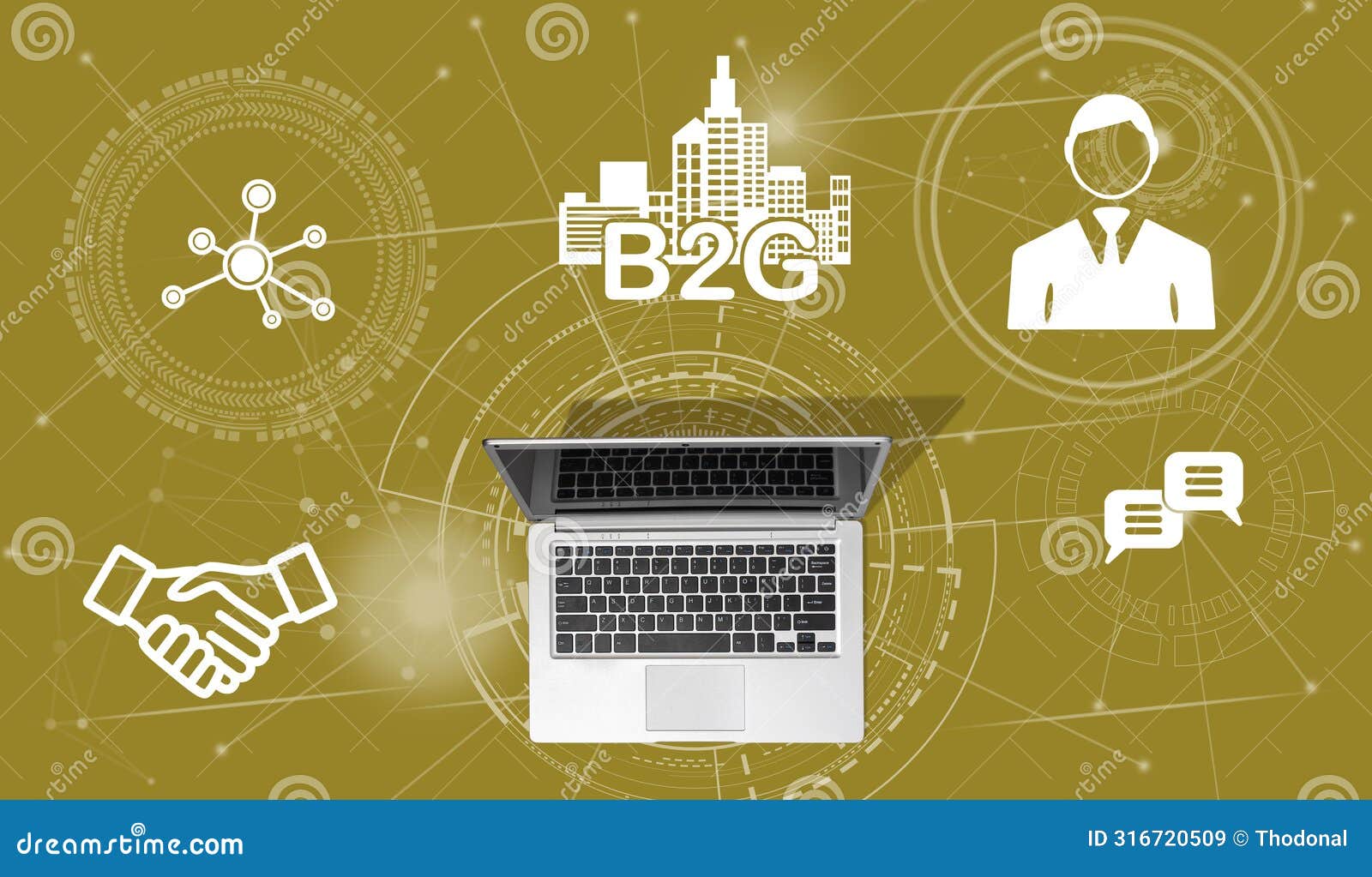 Concept of b2g stock image. Image of customer, network - 316720509