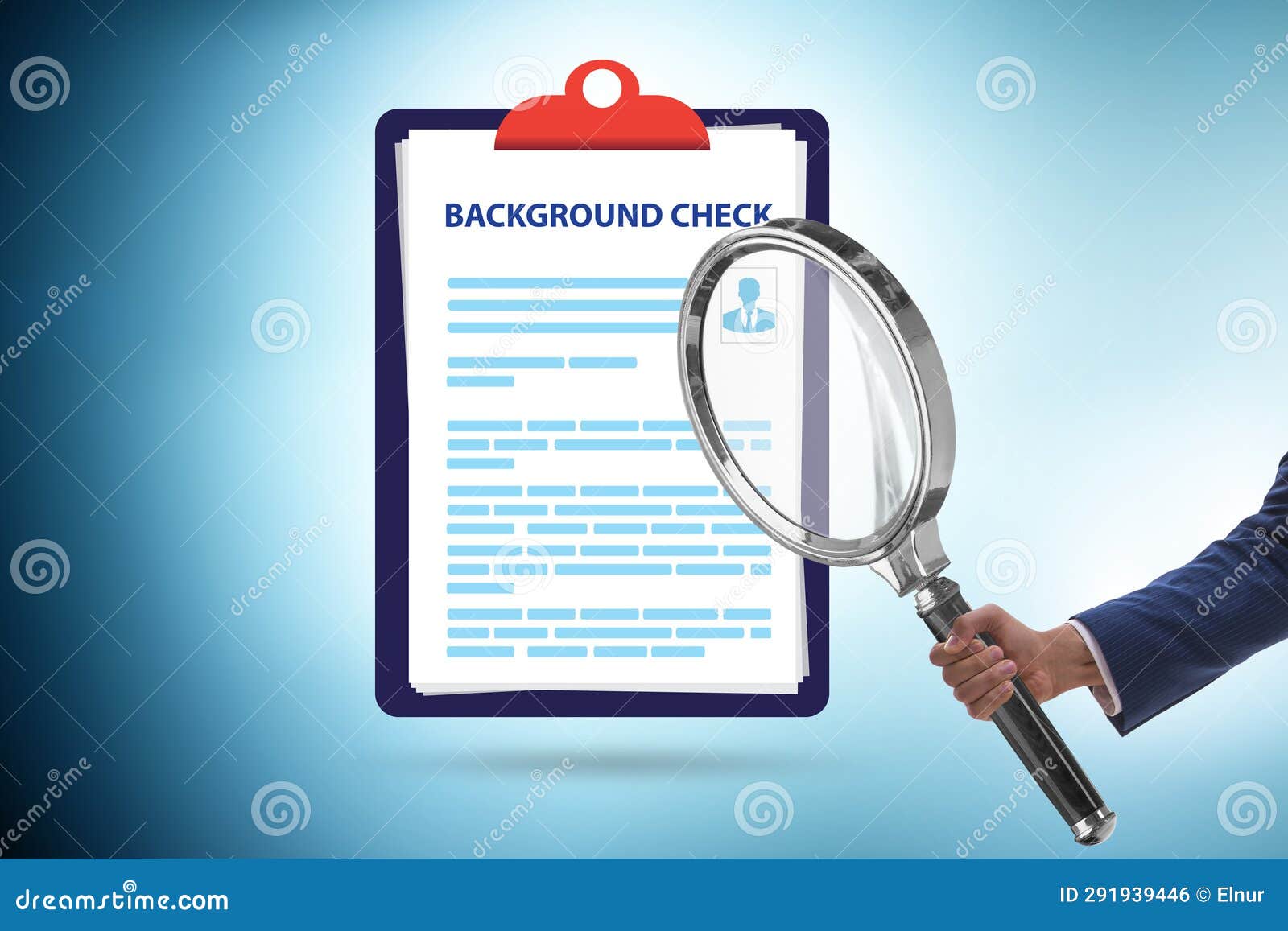 Concept of Background Security Check Stock Photo - Image of criminal ...