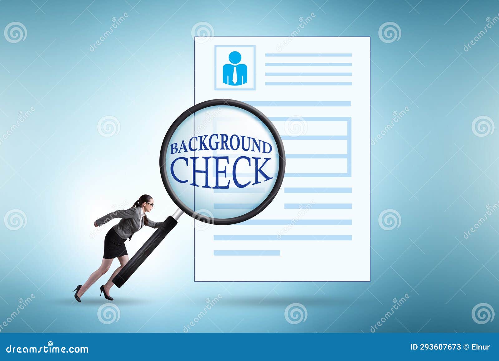 Concept of Background Security Check Stock Image - Image of record ...