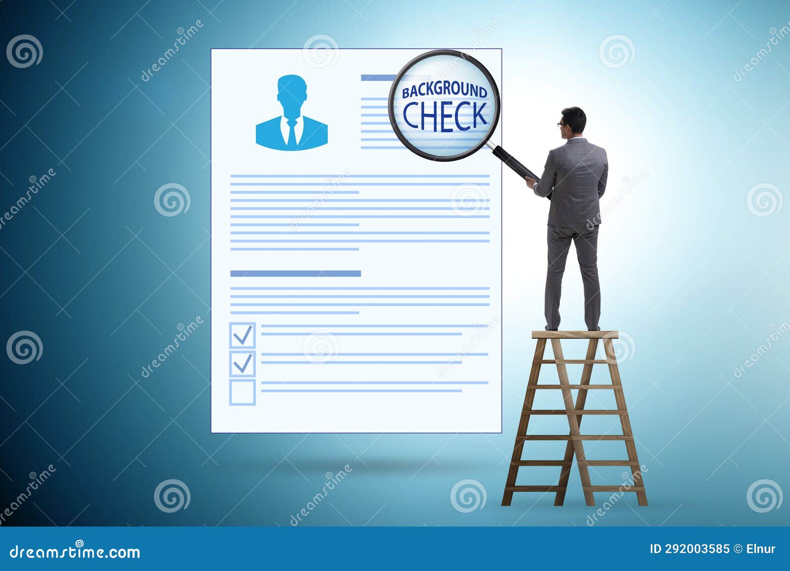 Concept of Background Security Check Stock Image - Image of filling ...