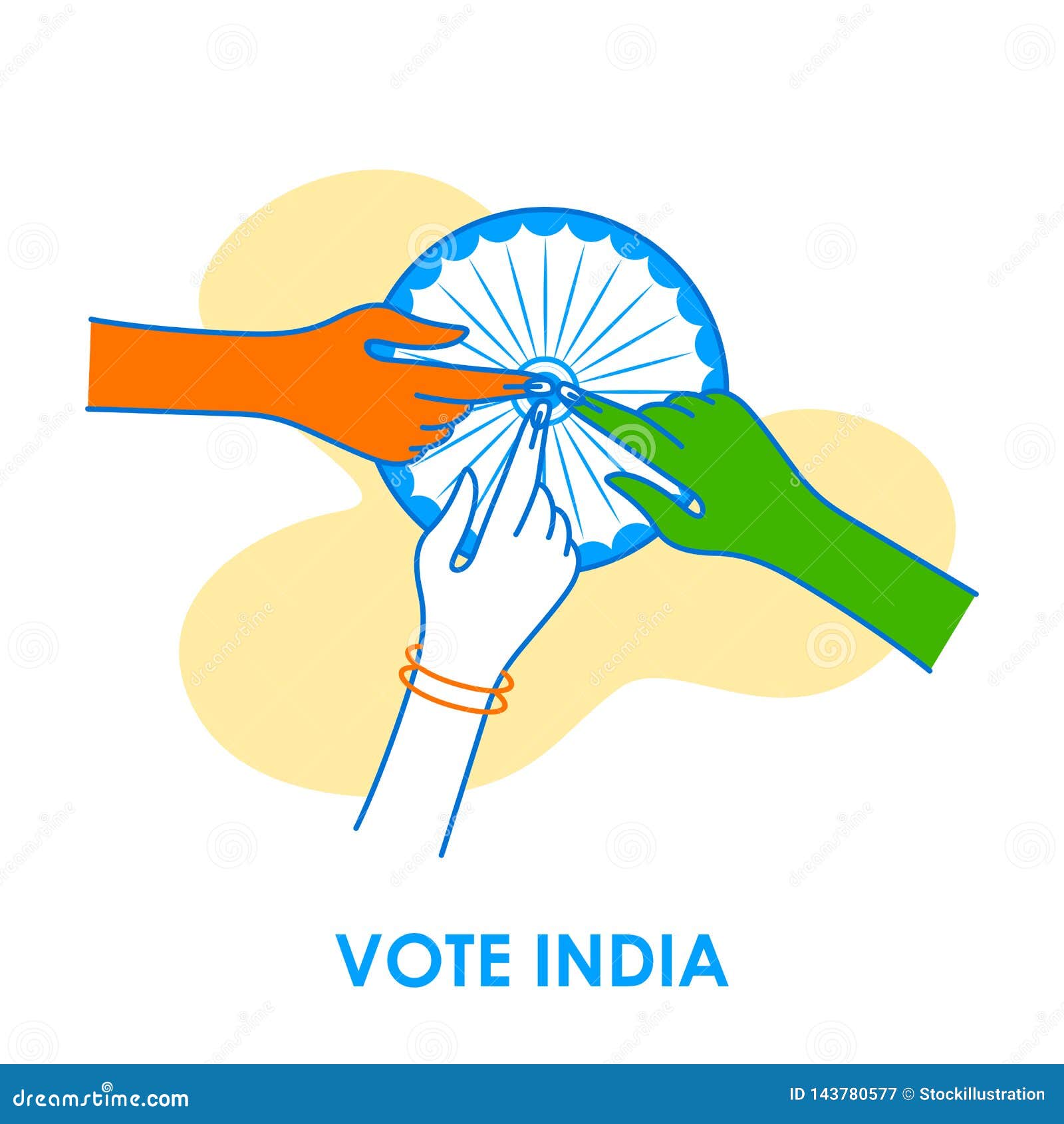 Concept Background for Vote India for Election Democracy Campaign ...