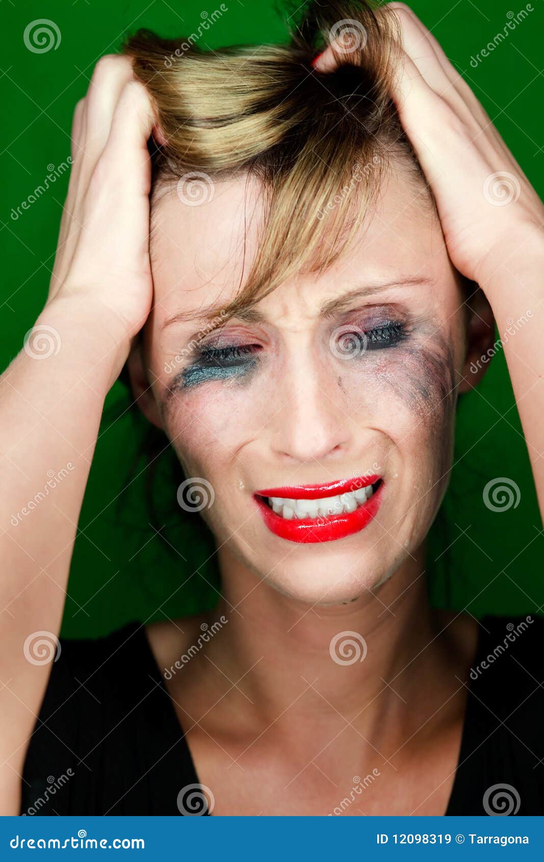 Concept bad emotion stock image. Image of grief, girl - 12098319