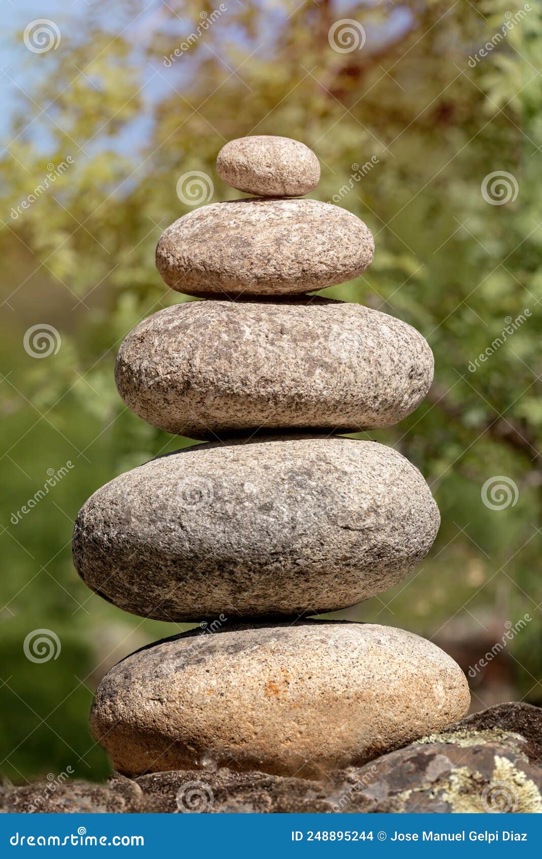 Concept of Balance and Harmony Stock Photo - Image of isolated, beach ...