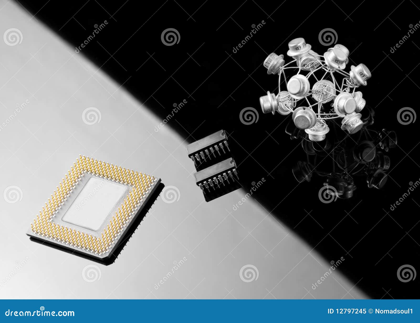 Concept Balance between Processor and Transistors Stock Image - Image ...