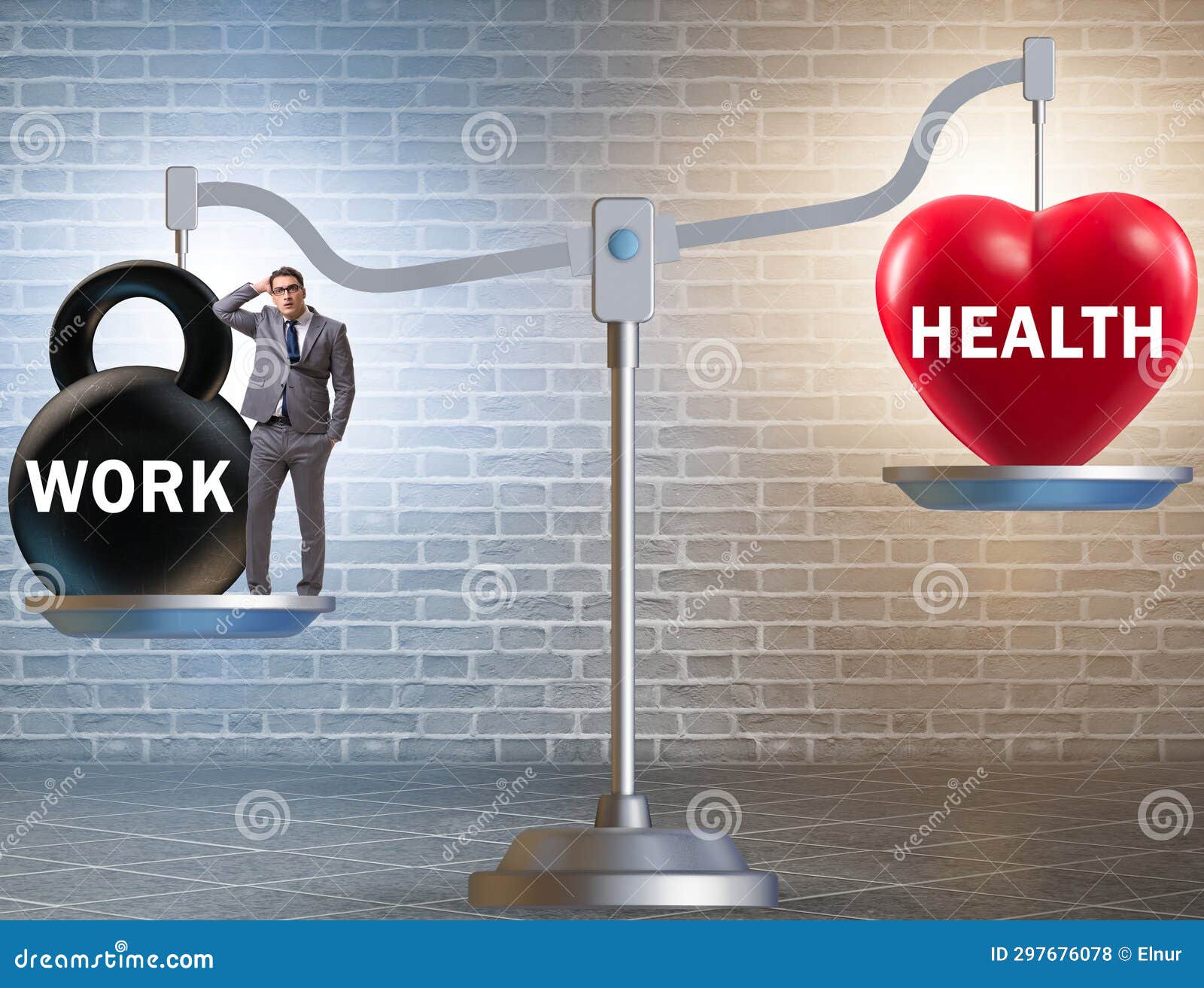 Concept of Balance between Work and Health Stock Photo - Image of ...