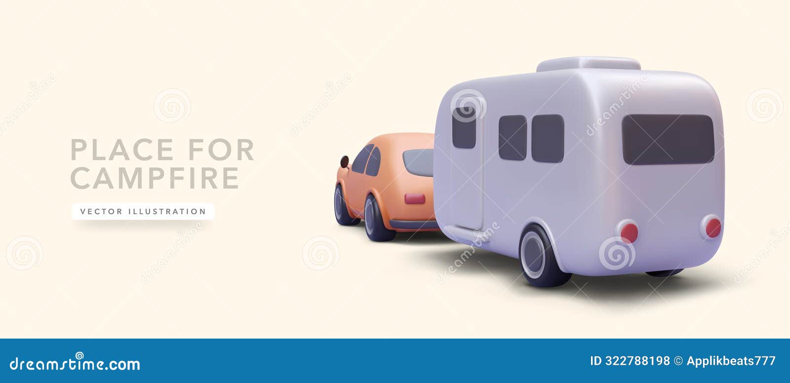 RV Motorhome Vector Template Side, Front, Back View | CartoonDealer.com #277505327
