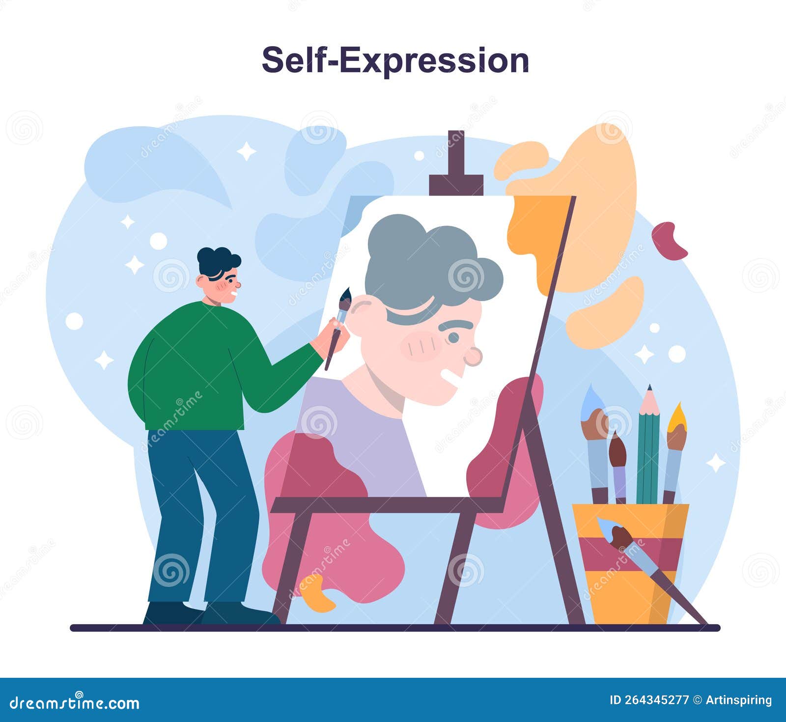 The Concept of the BASIC Ph. Model for Coping with Grief Stock Vector ...