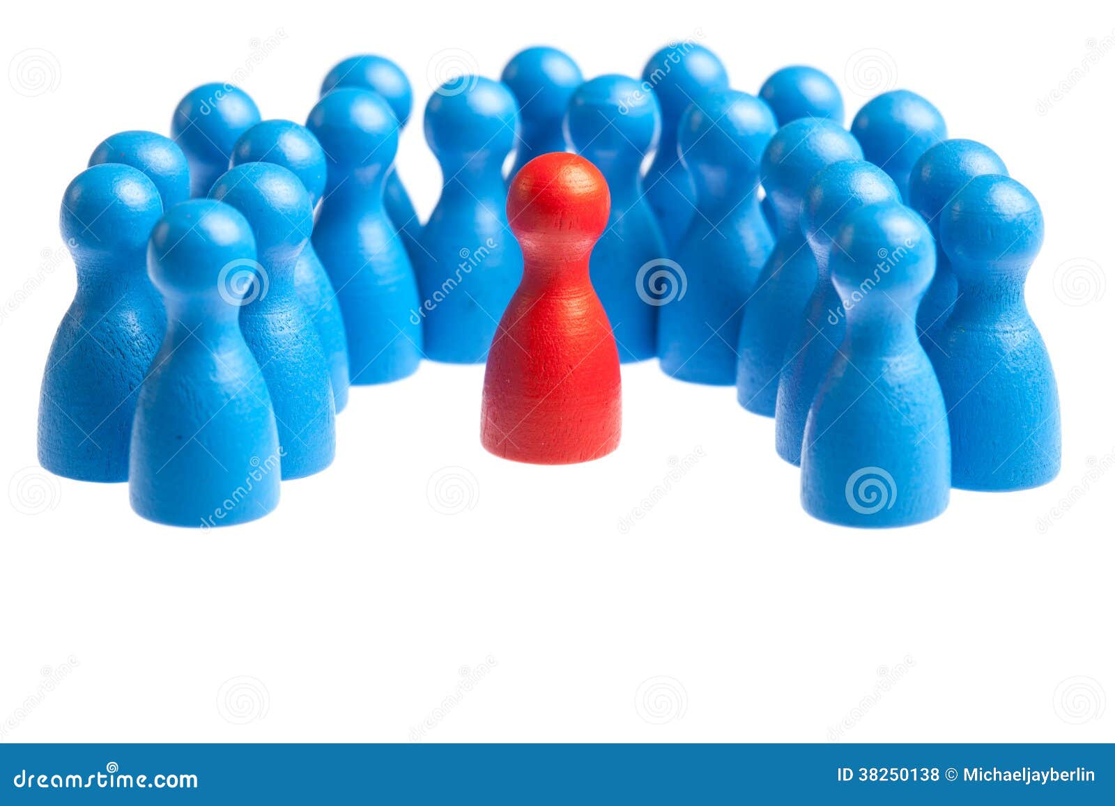 Concept Being Different among Masses Stock Photo - Image of white ...
