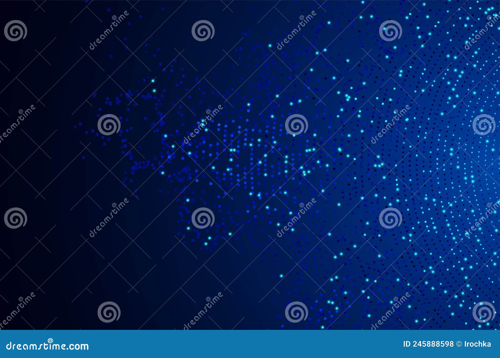 Concept of Big Data or Digital Transformation Stock Vector ...