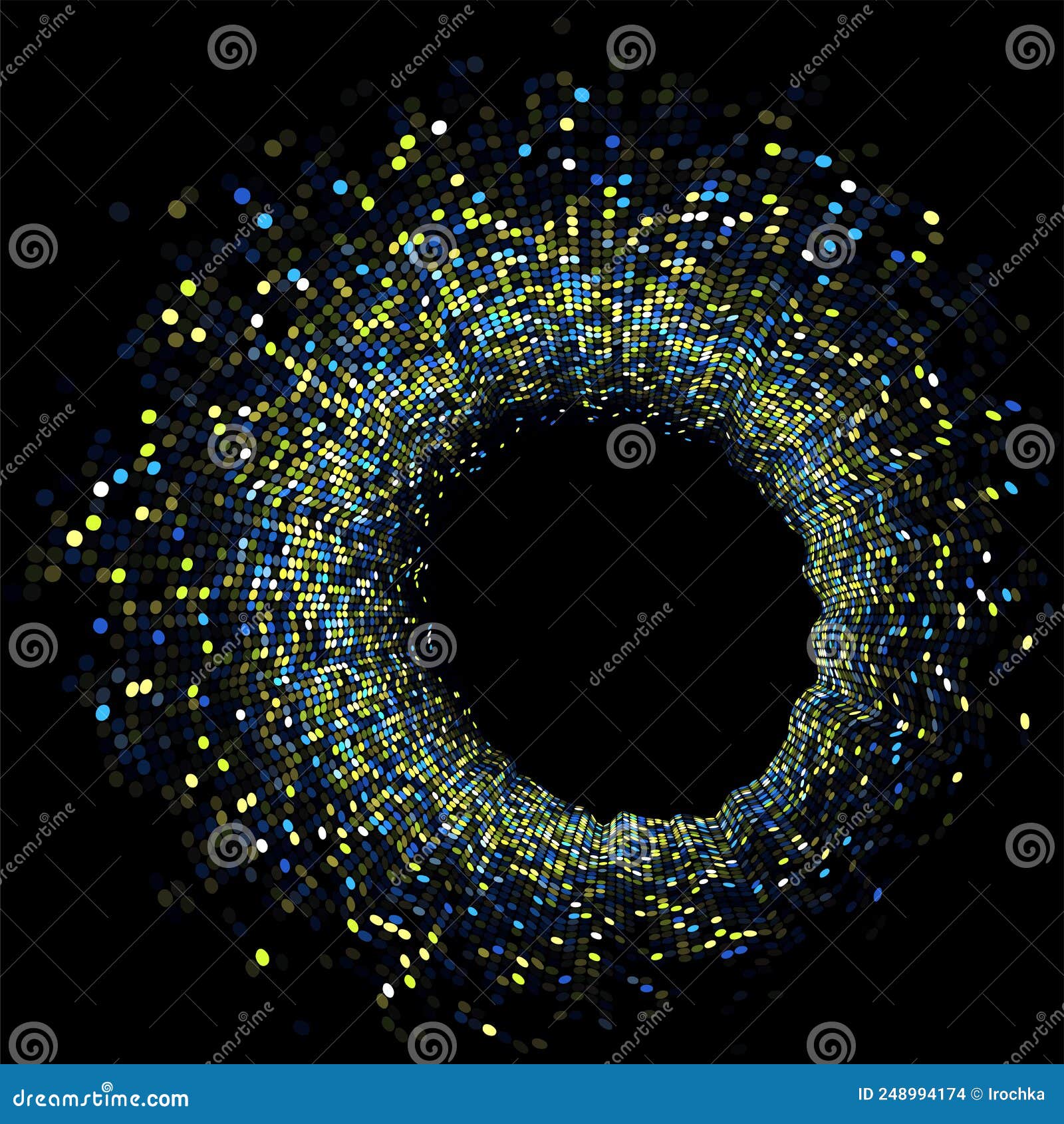 Concept of Big Data or Digital Transformation Stock Vector ...