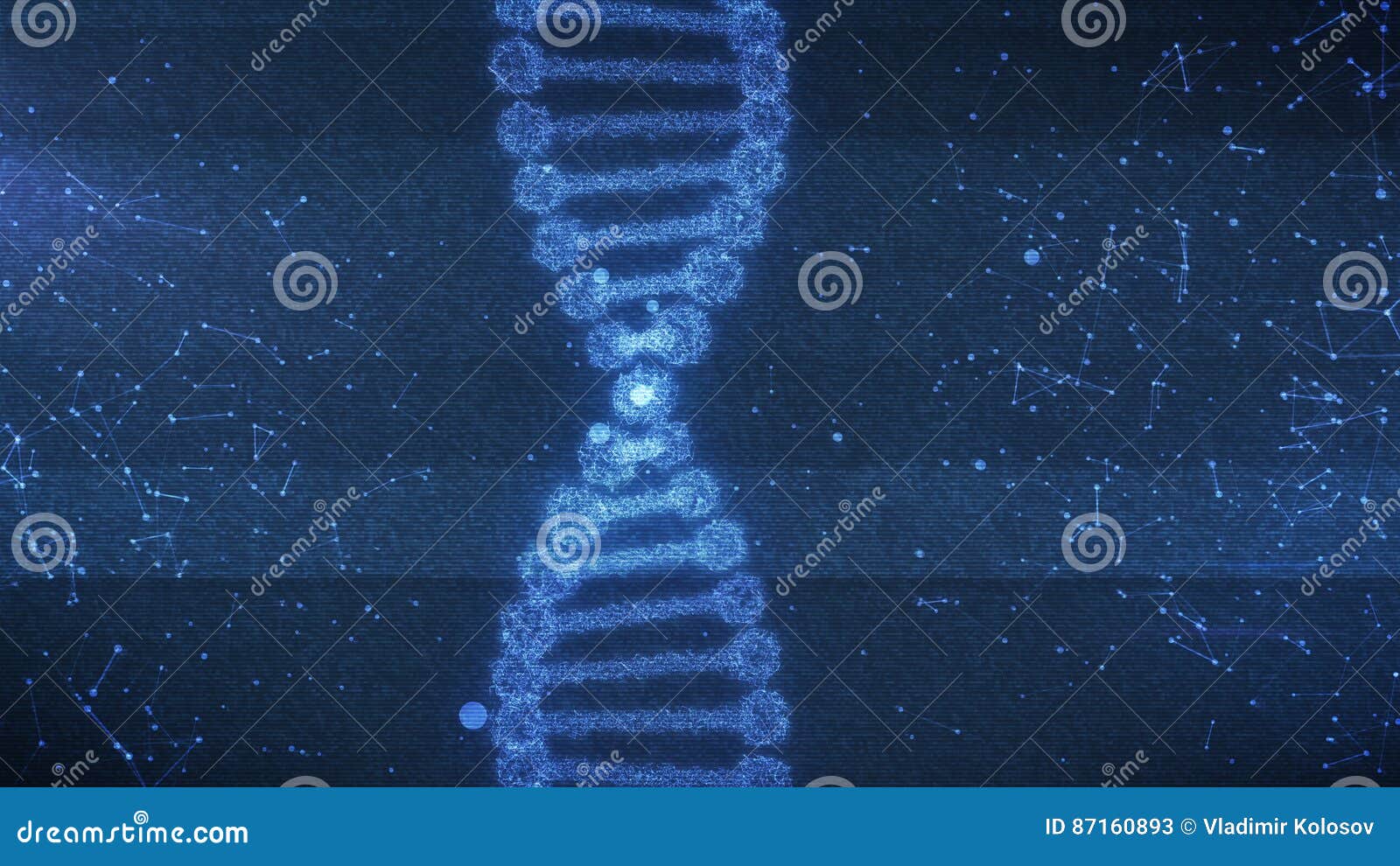 Concept of Biochemistry with Dna Molecule Stock Illustration ...