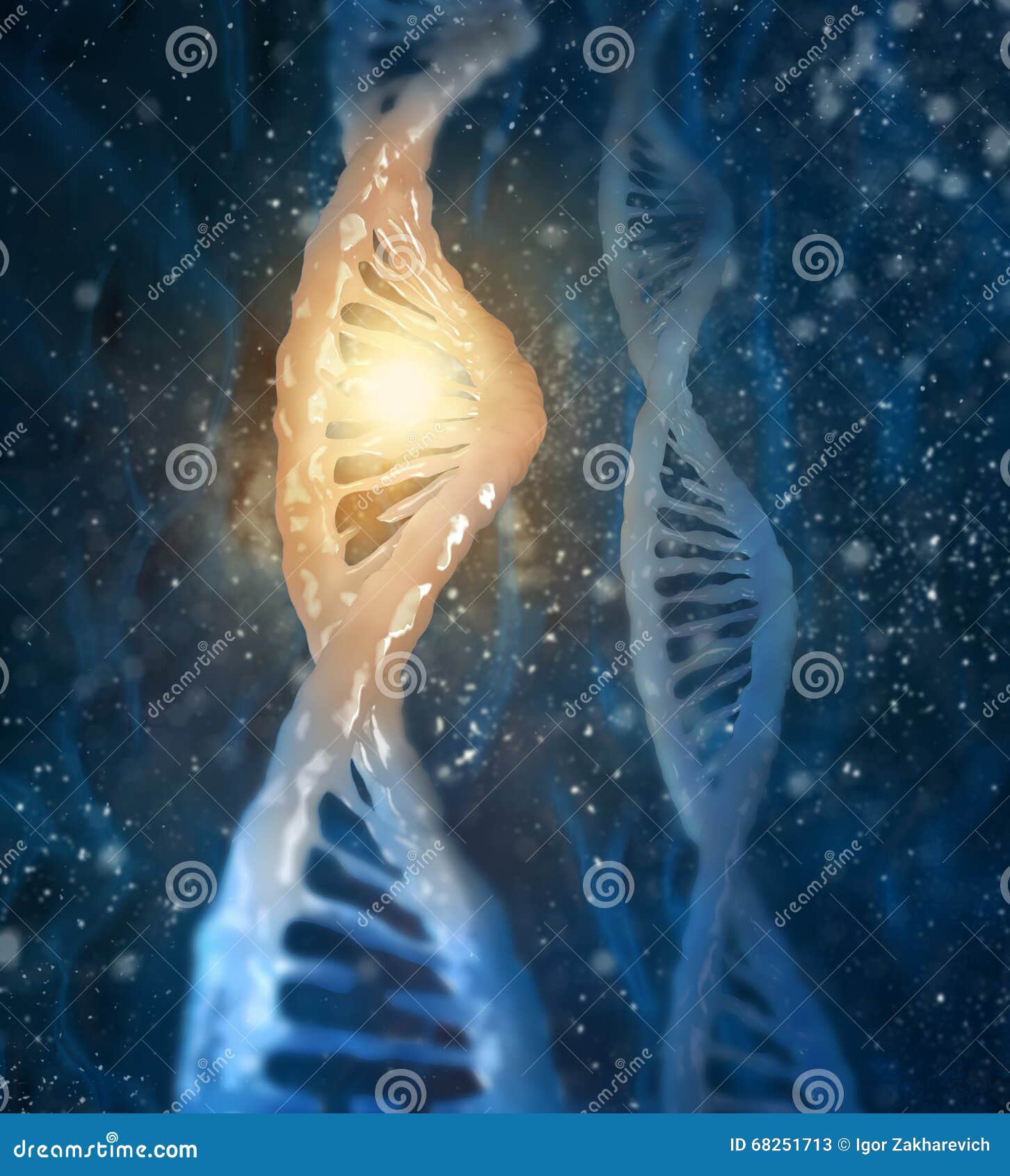 Concept of Biochemistry with Dna Molecule Stock Image - Image of color ...