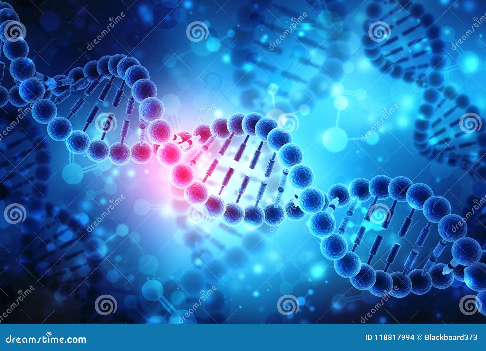 Concept of Biochemistry with Dna Molecule Isolated in Medical ...
