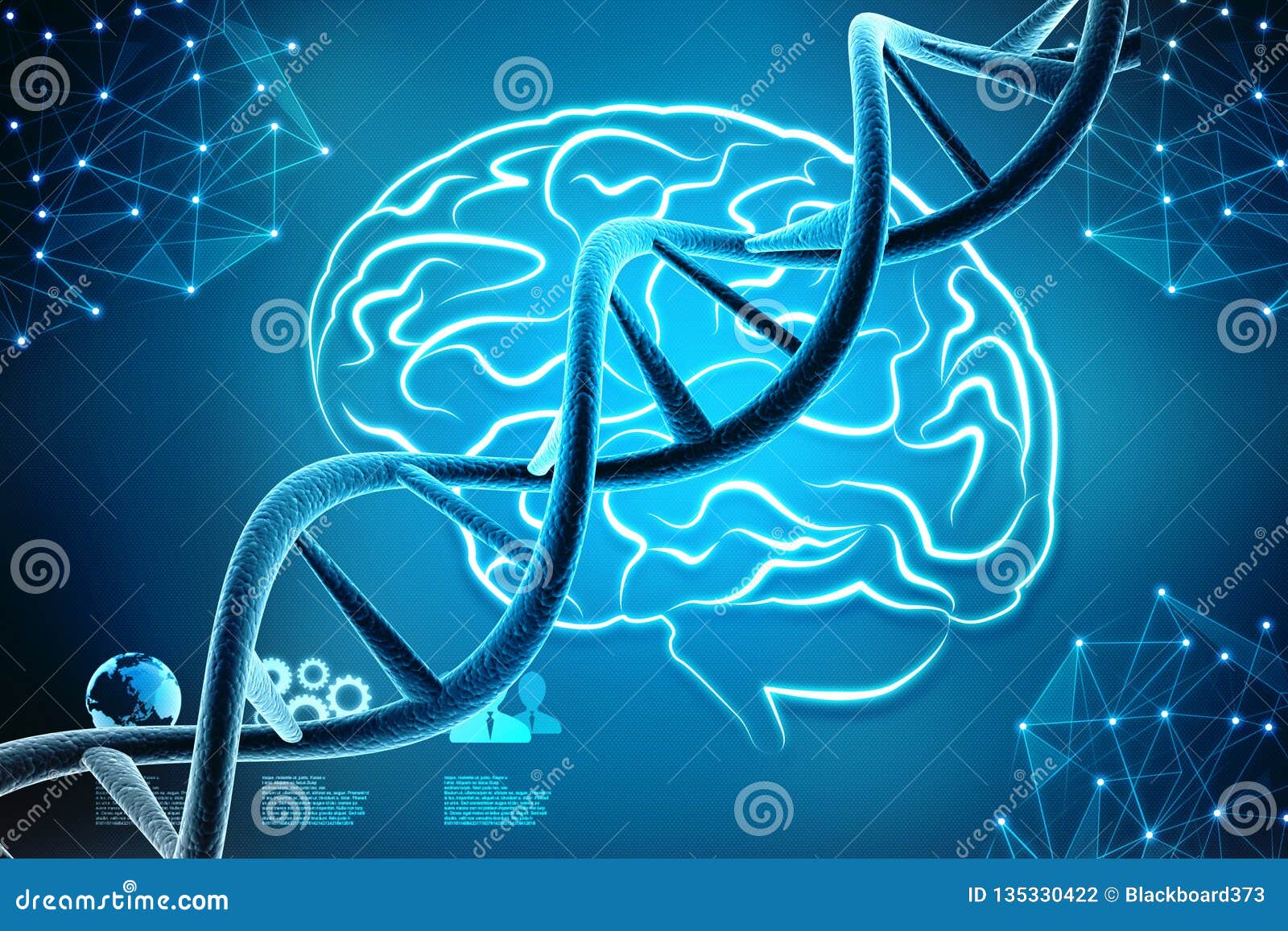 Concept of Biochemistry with Dna Molecule in Medical Abstract ...