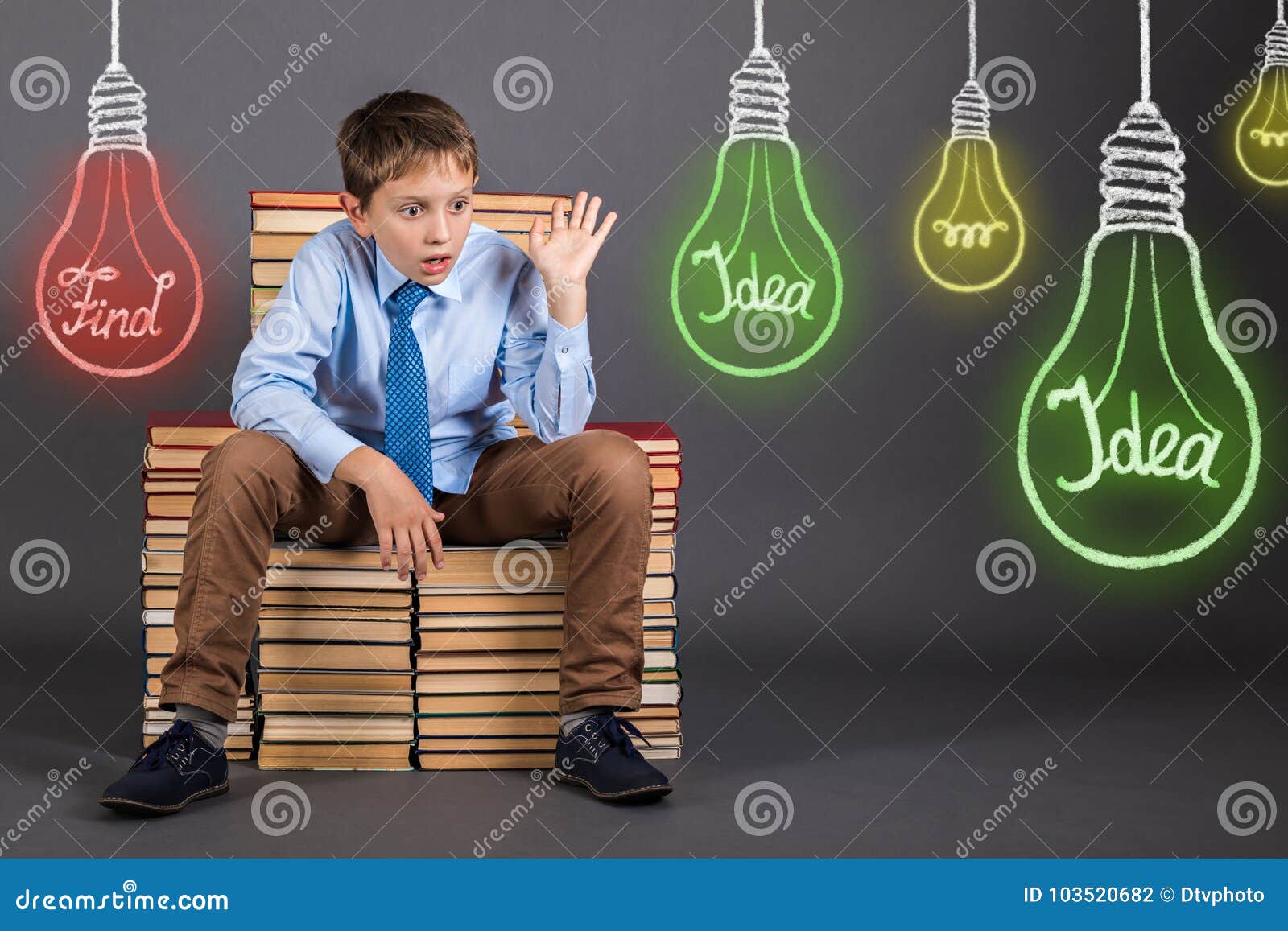 Concept of Birth of Ideas, Research, Education and Innovation Wi Stock ...