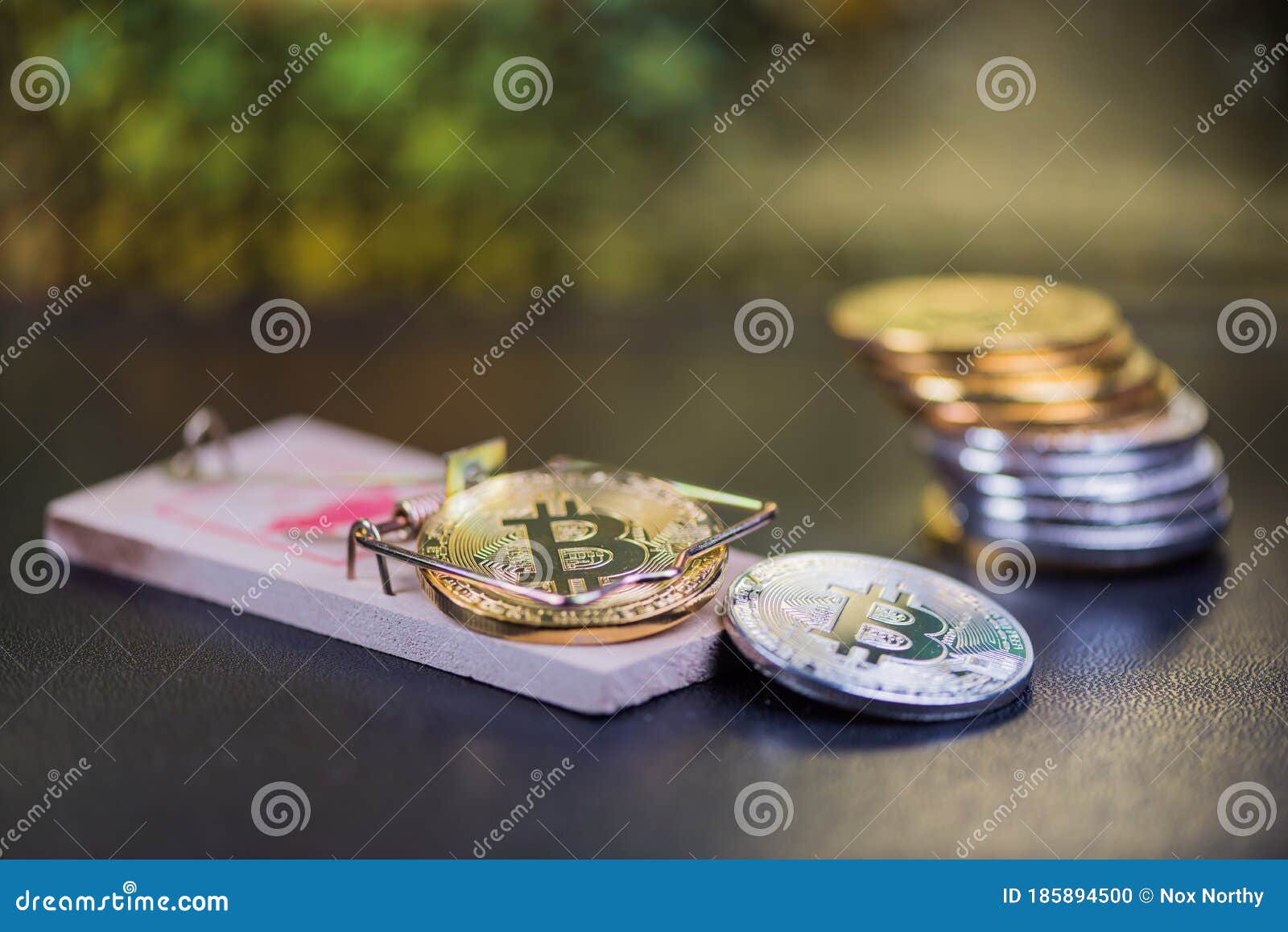 Concept of Bitcoin in a Mouse Trap. Risks and Dangers of Investing in ...