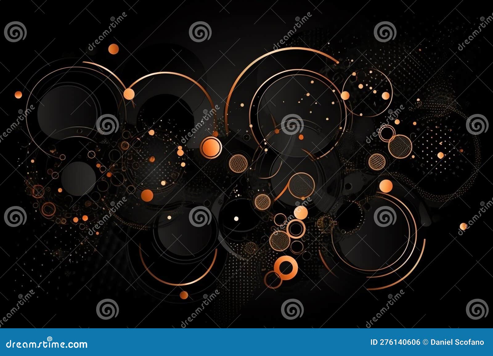 Black Backgrounds with Elements, Graphic Design. Generative AI Stock ...