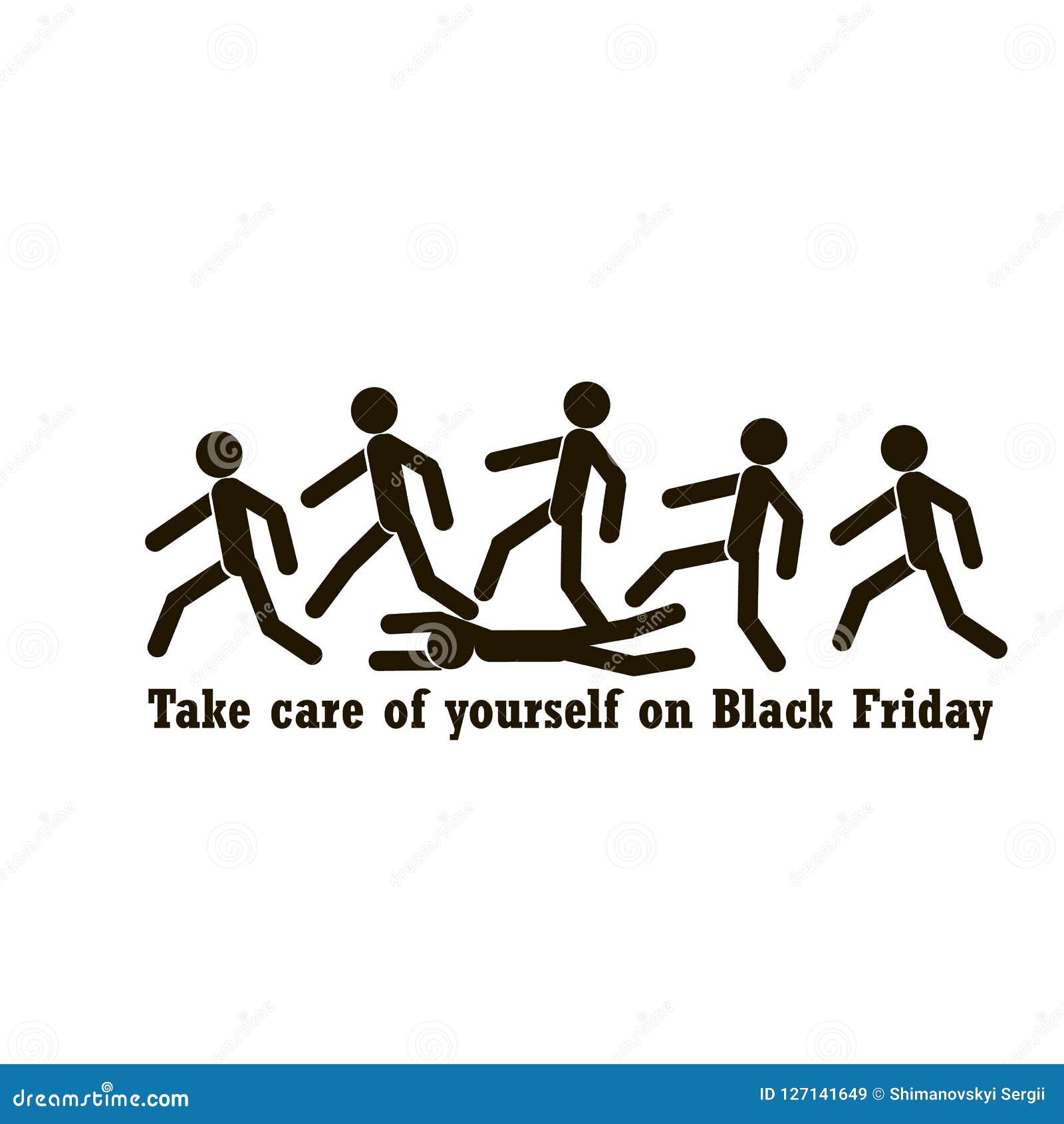 The Concept on Black Friday with a Motivating Phrase and the Image of ...