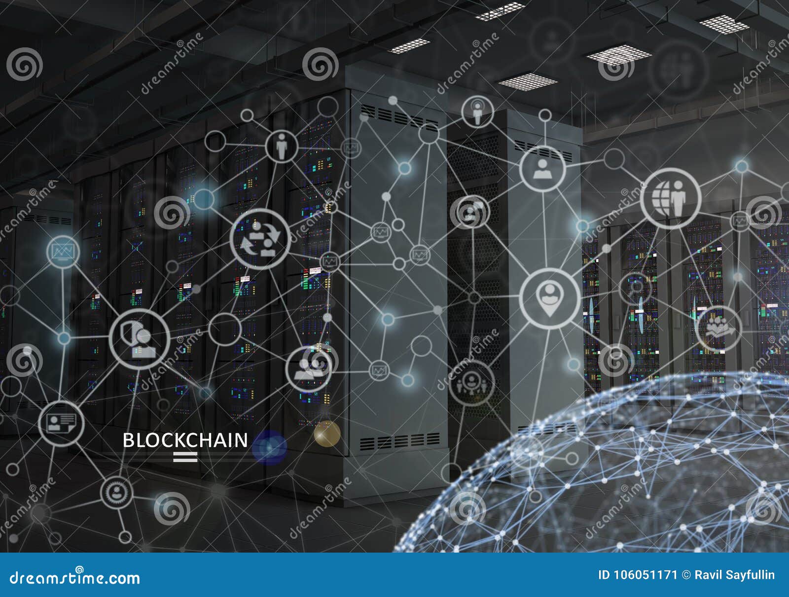 Concept of Blockchain. Cryptocurrency Platform Stock Image - Image of ...