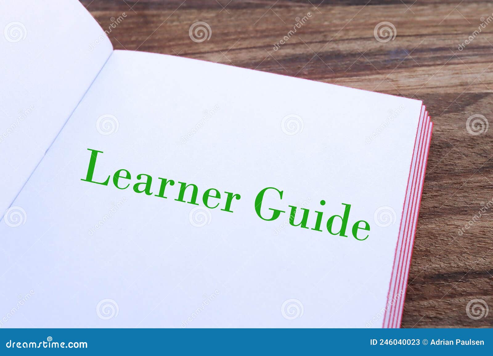 Concept. Book with the Words Learner Guide Stock Image - Image of ...