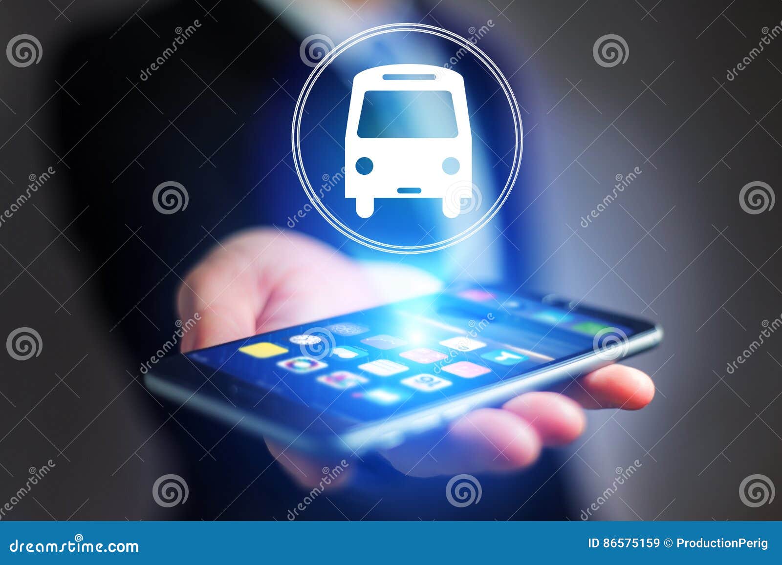 Concept of Booking Bus Ticket Online Stock Image - Image of booking ...