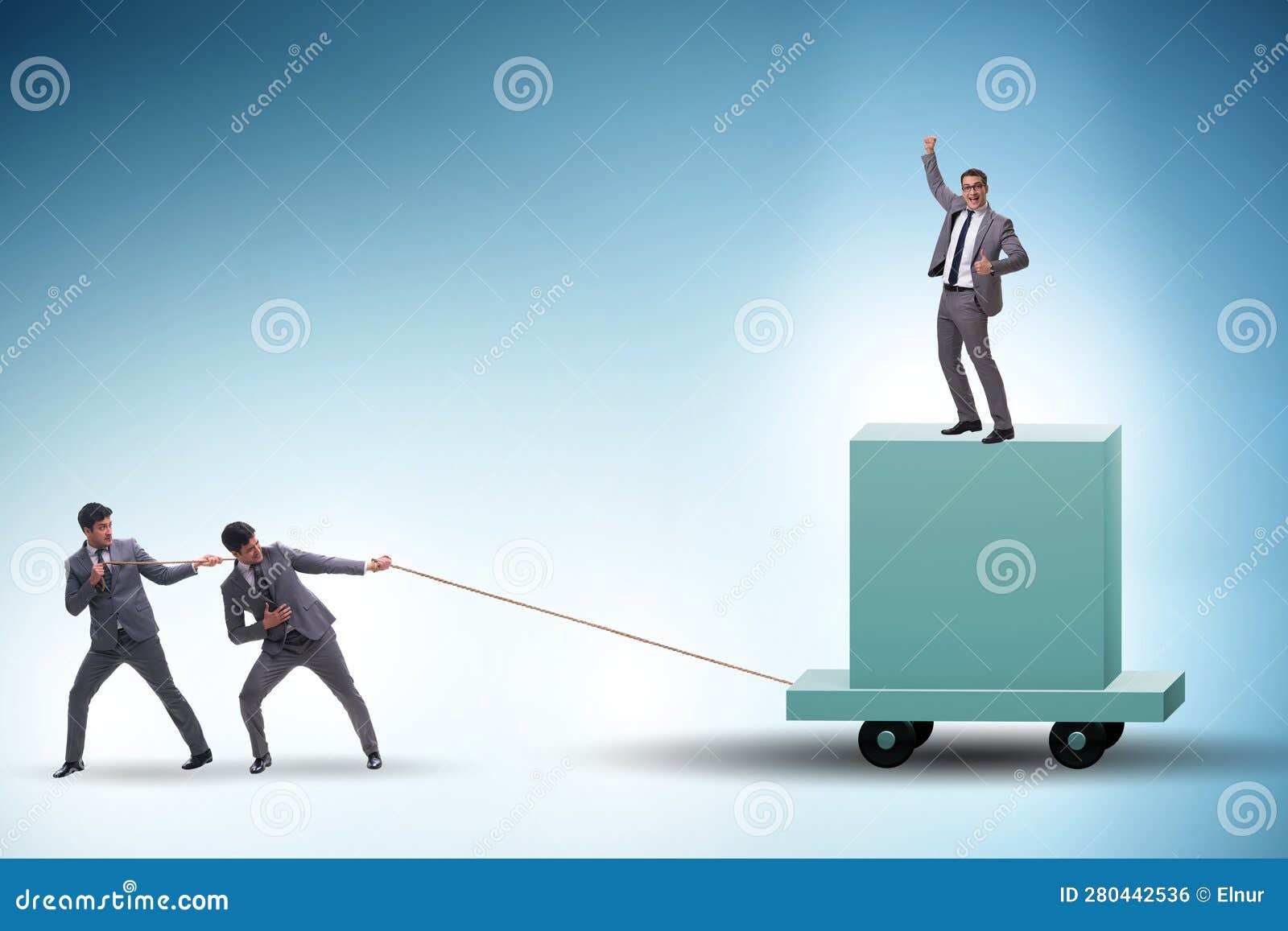 Concept of Bossy Autocratoc Leadership Stock Photo - Image of ...