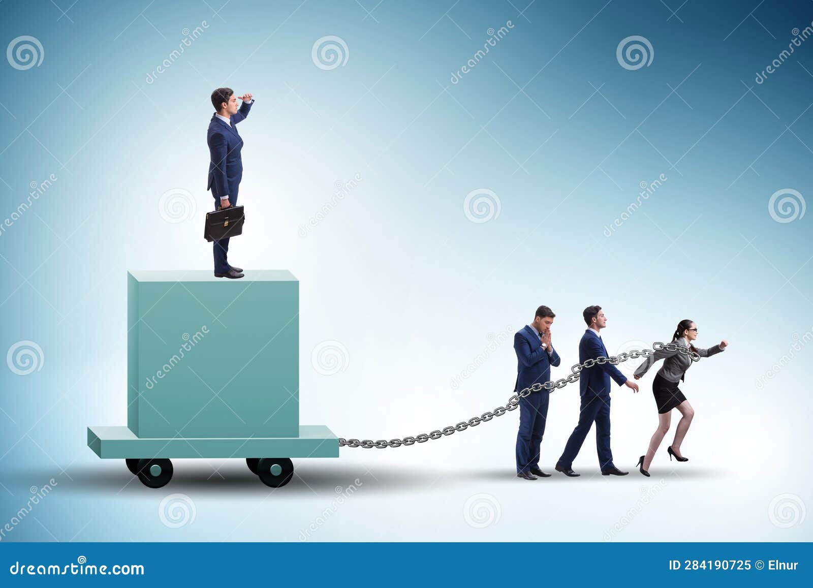 Concept of Bossy Autocratoc Leadership Stock Image - Image of success ...
