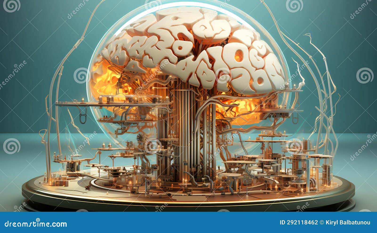 The Concept of Brain Development through Art and Develops Stock ...