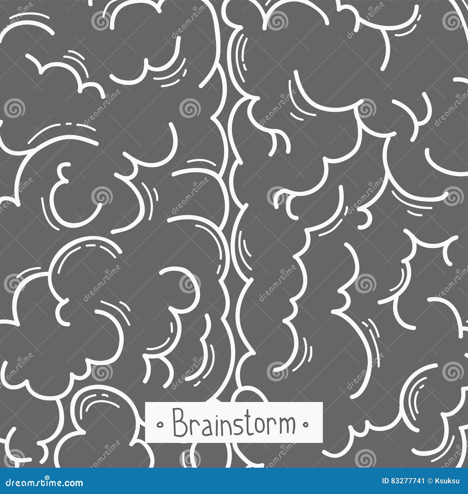 Brainstorm. Human Brain 3D Illustration. Contrast Scan, X-ray ...