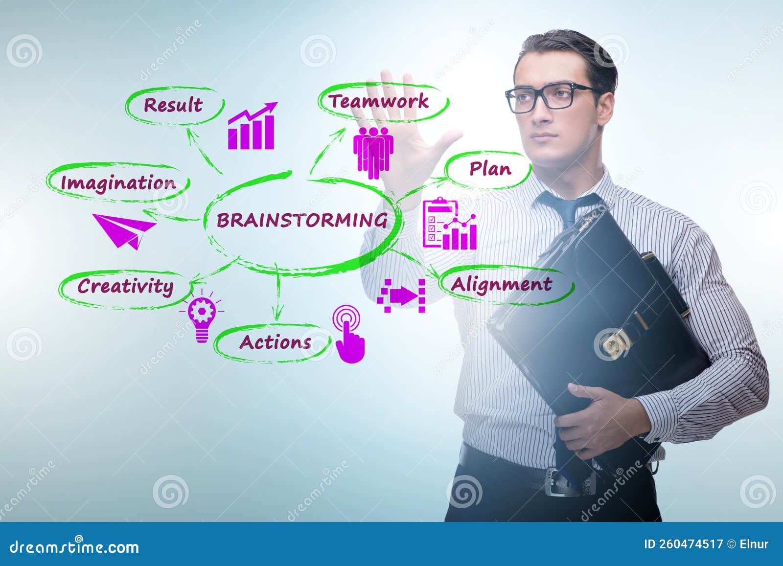 Concept of Brainstorming As a Solution Tool Stock Image - Image of ...