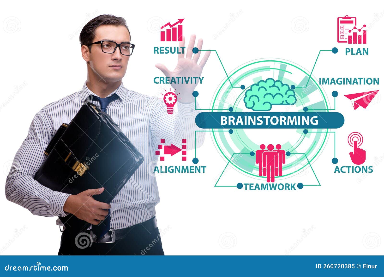 Concept of Brainstorming As a Solution Tool Stock Image - Image of ...