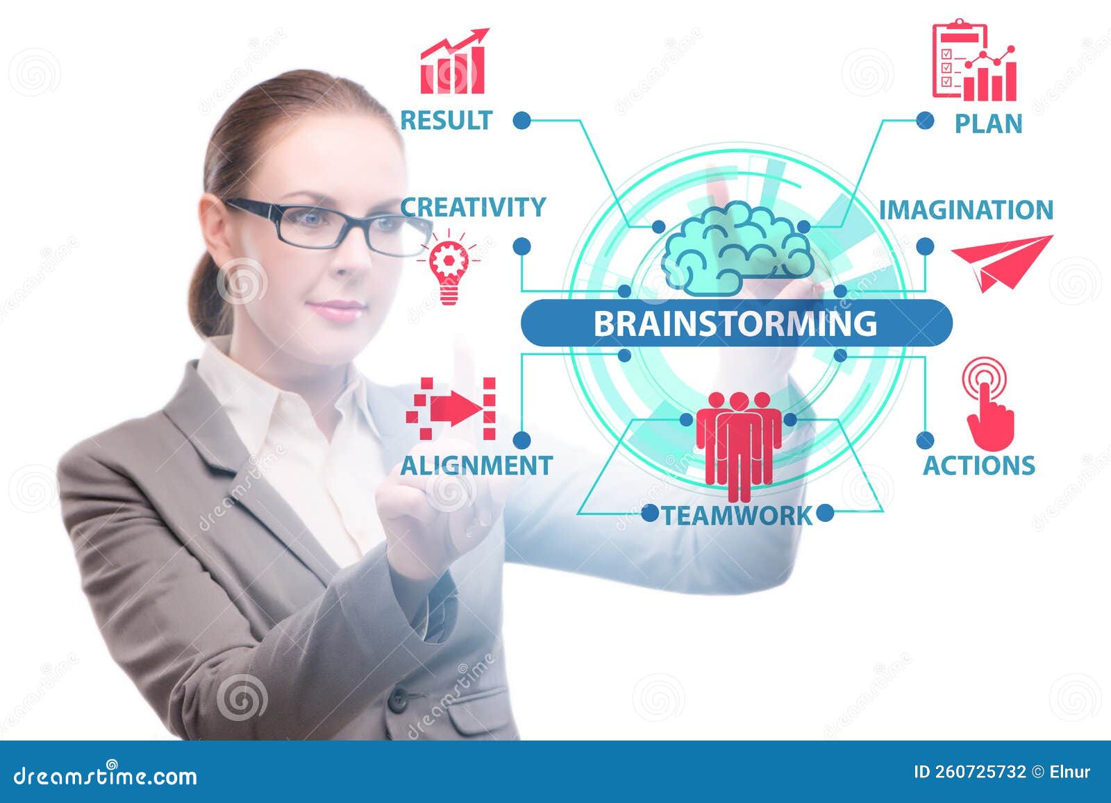Concept of Brainstorming As a Solution Tool Stock Photo - Image of ...