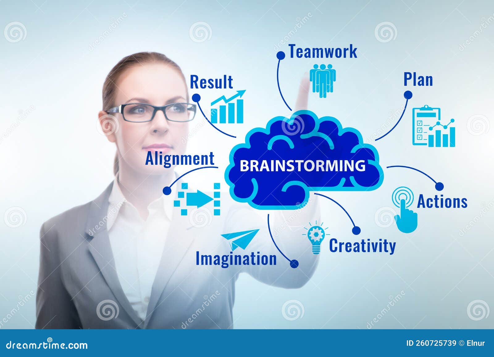 Concept of Brainstorming As a Solution Tool Stock Image - Image of ...