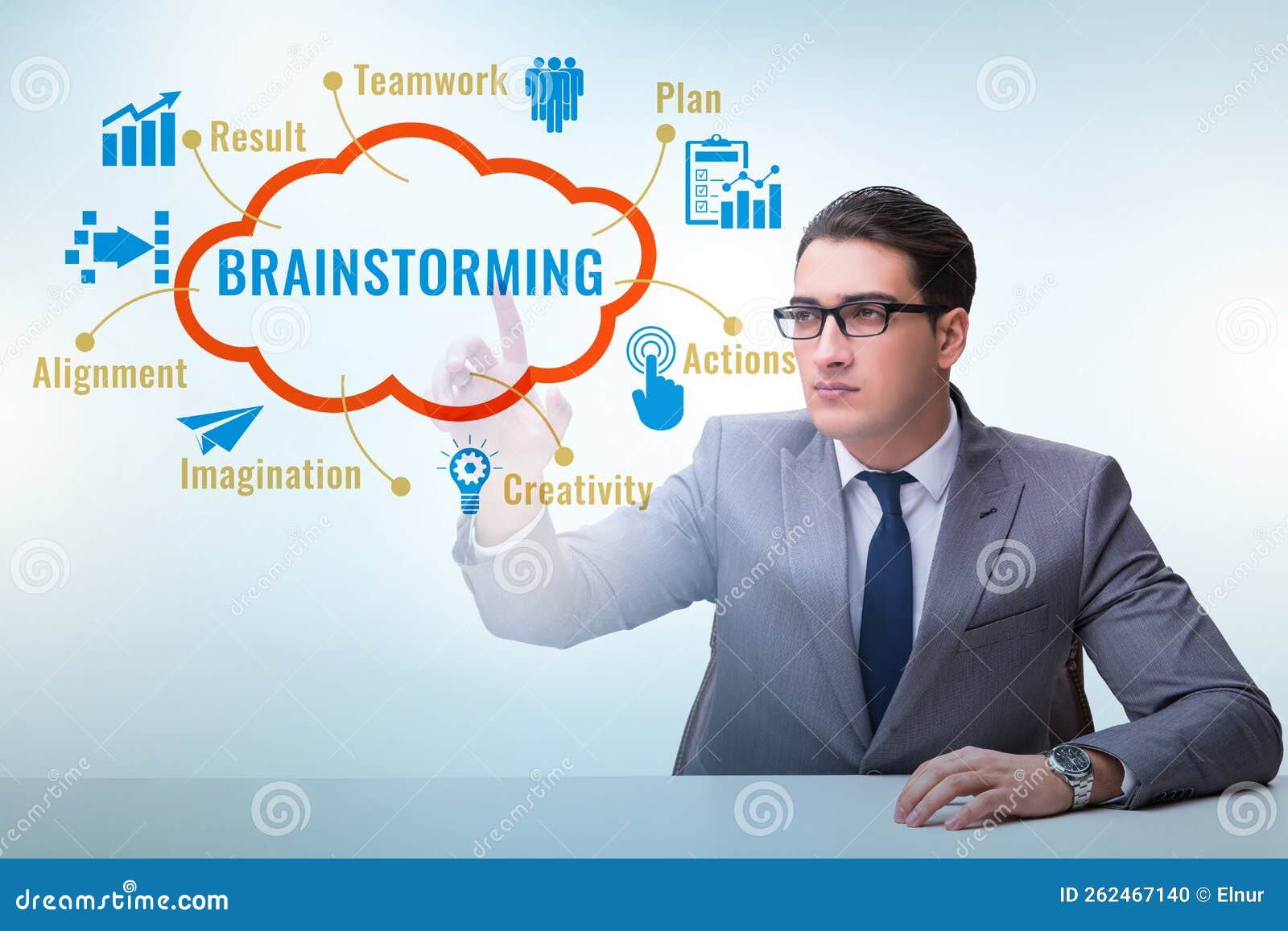 Concept of Brainstorming As a Solution Tool Stock Photo - Image of ...