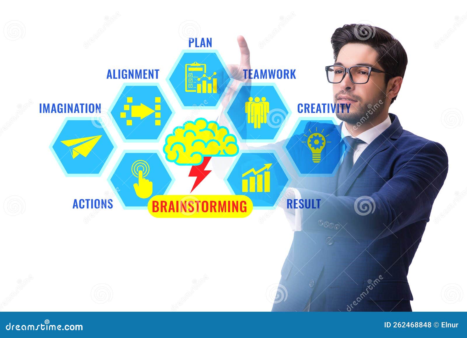 Concept of Brainstorming As a Solution Tool Stock Photo - Image of ...
