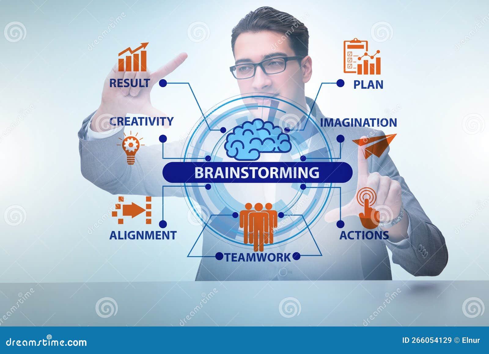 Concept of Brainstorming As a Solution Tool Stock Image - Image of ...
