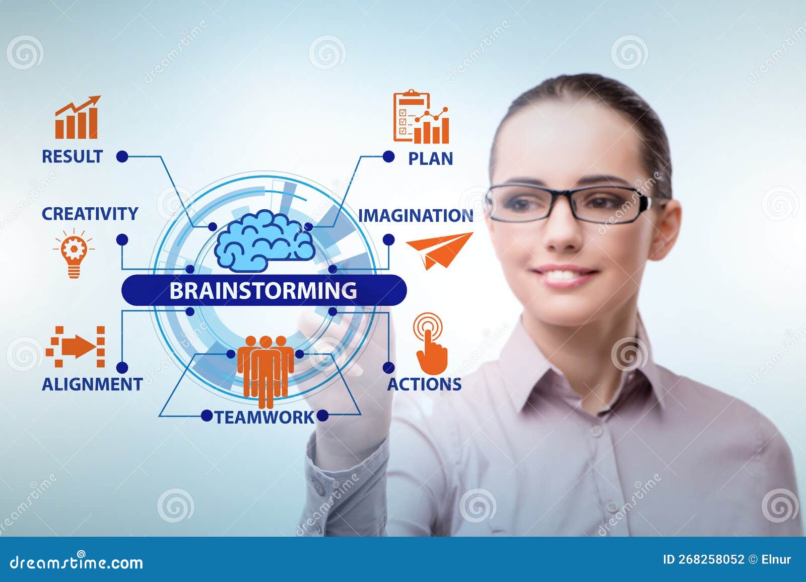 Concept of Brainstorming As a Solution Tool Stock Photo - Image of ...