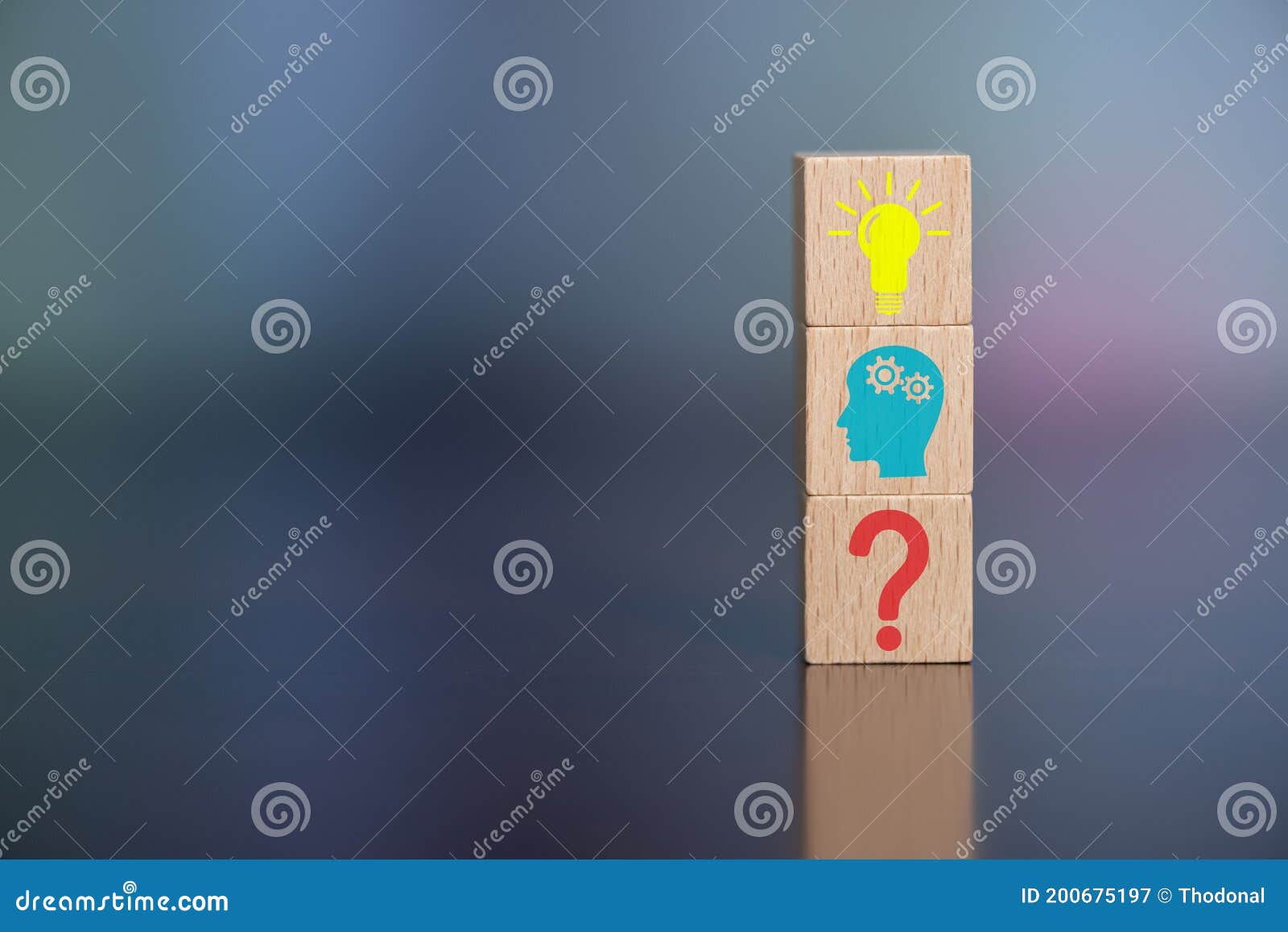 Concept of brainstorming stock image. Image of wood - 200675197