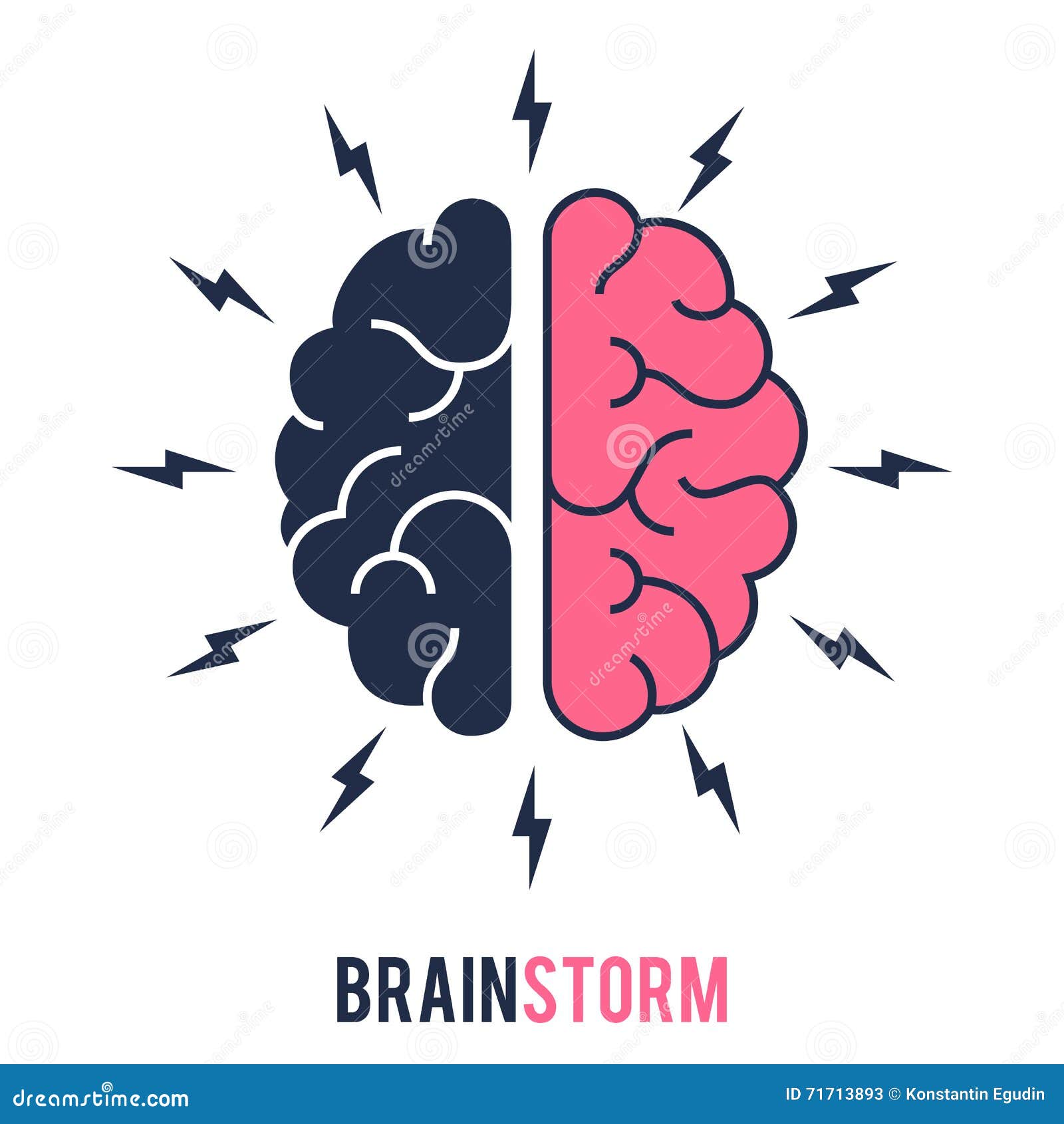 Concept brainstorming sign stock vector. Illustration of graphic - 71713893