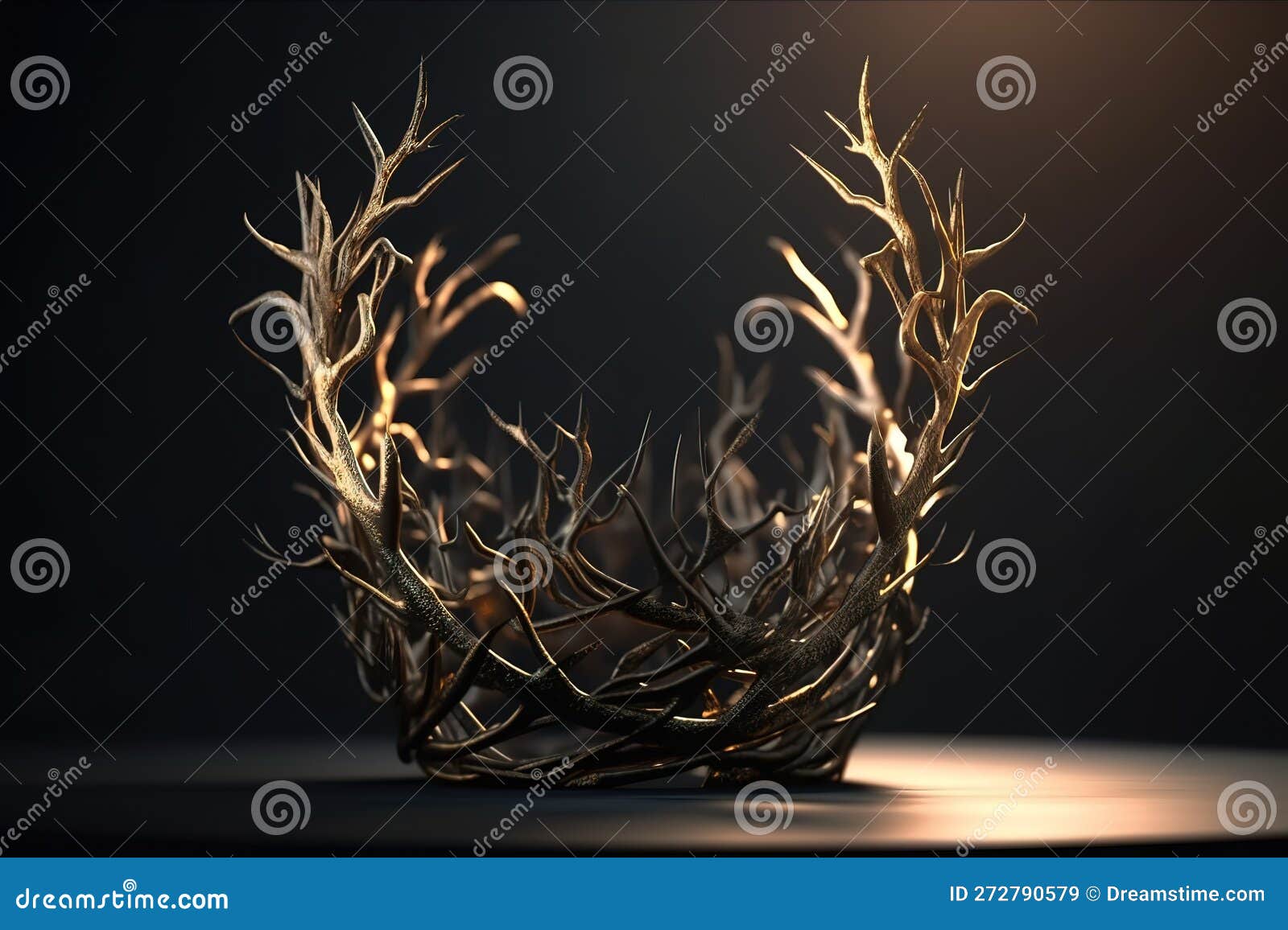 Concept of Branches of Thorns Woven into a Crown Depicting the Casting ...
