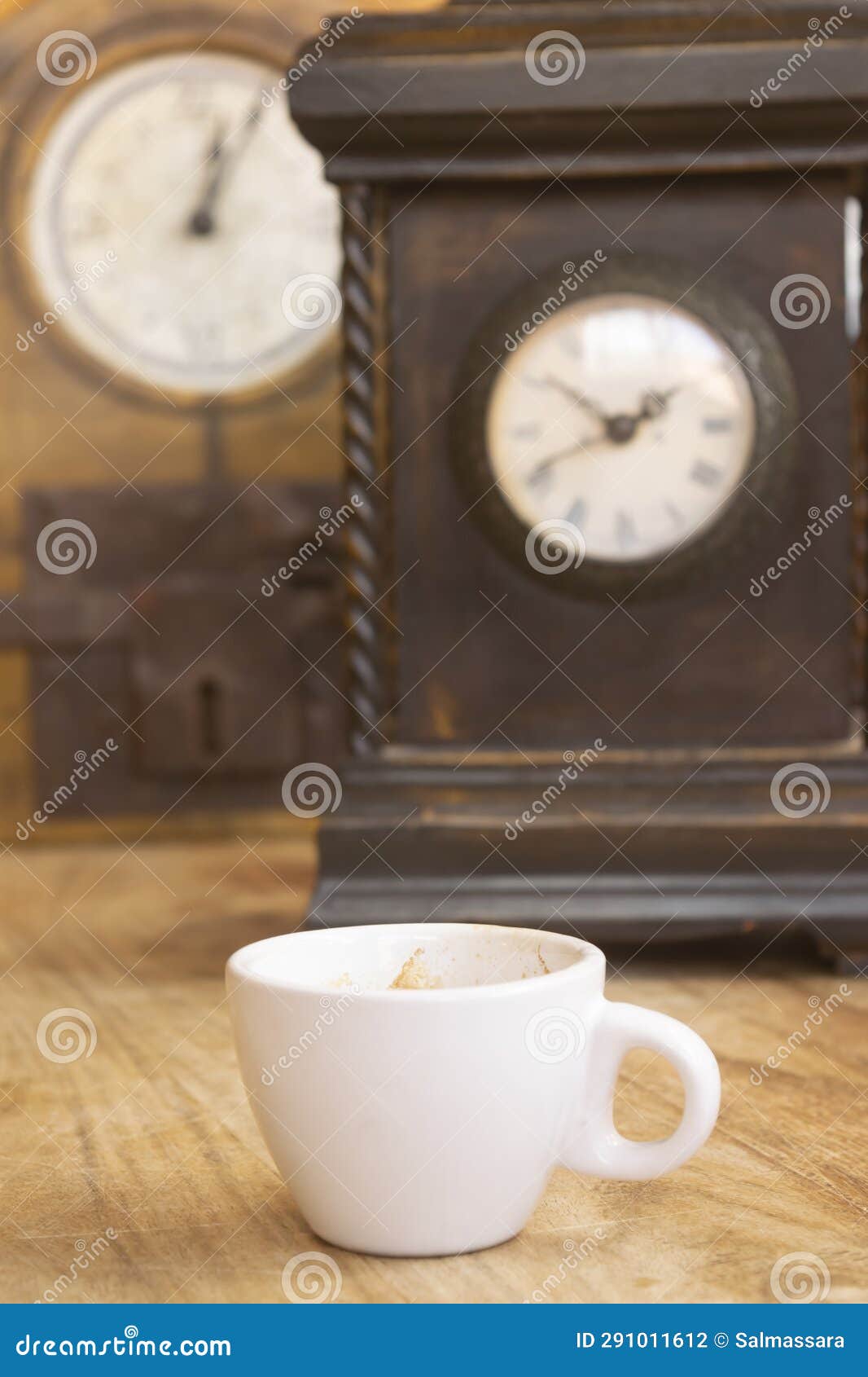 Concept of break coffee stock photo. Image of clocks - 291011612